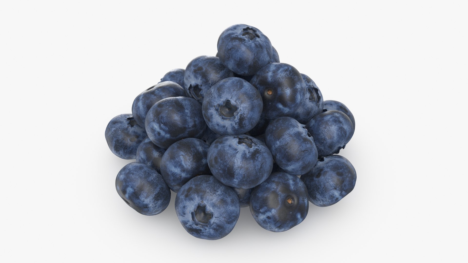 Blueberry Pile 3D Model - TurboSquid 2196527
