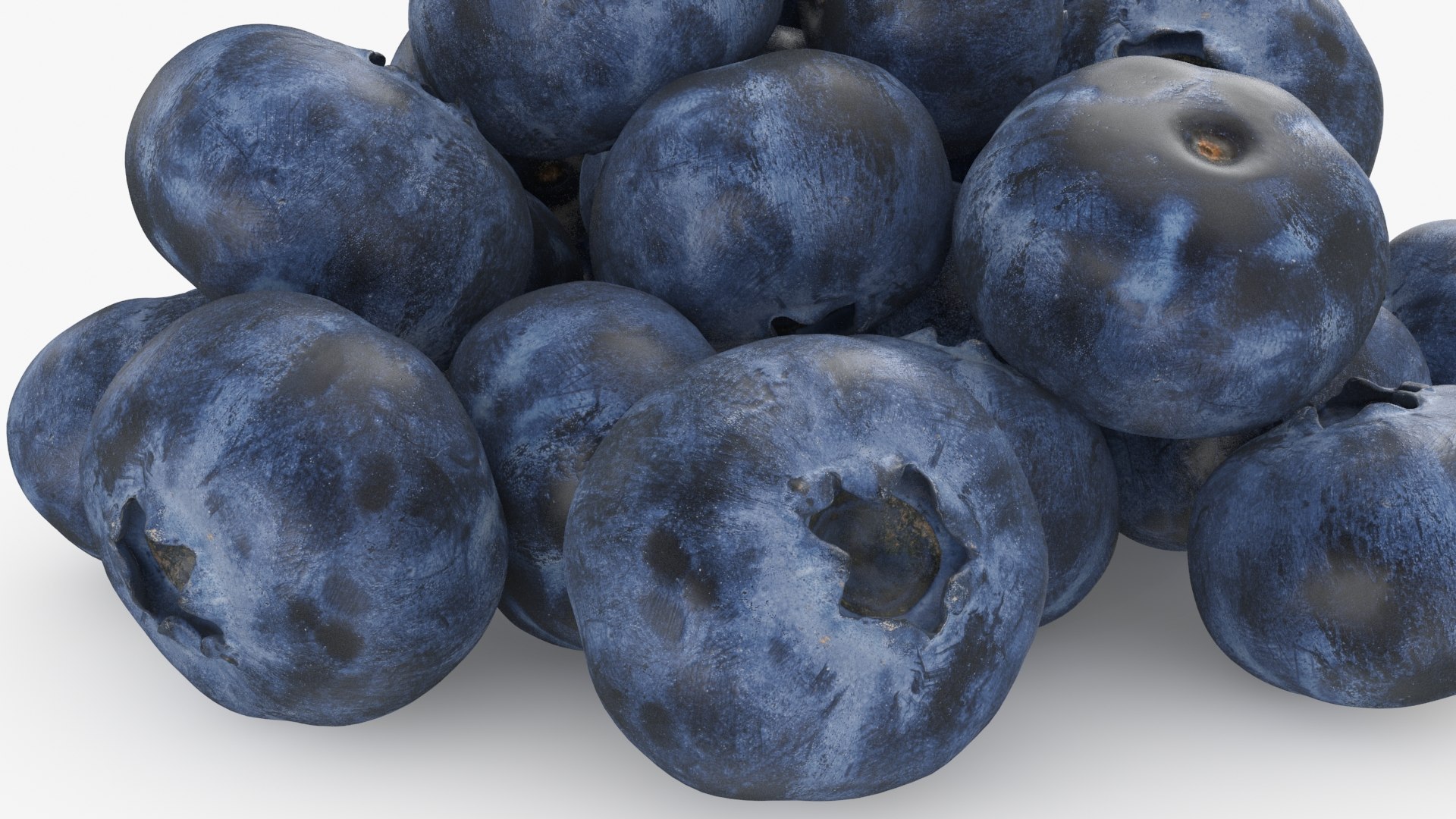 Blueberry Pile 3D Model - TurboSquid 2196527