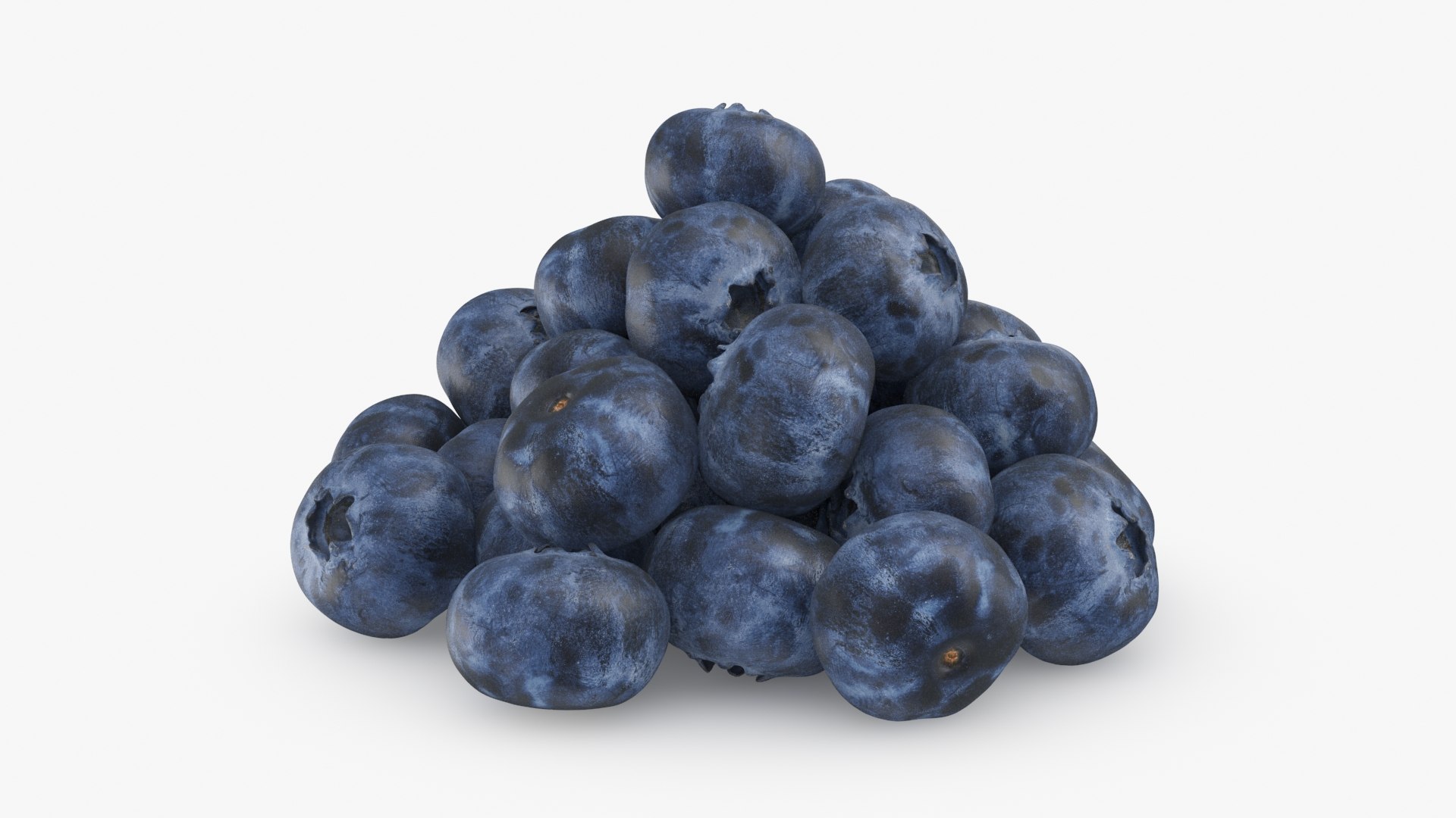 Blueberry Pile 3D Model - TurboSquid 2196527