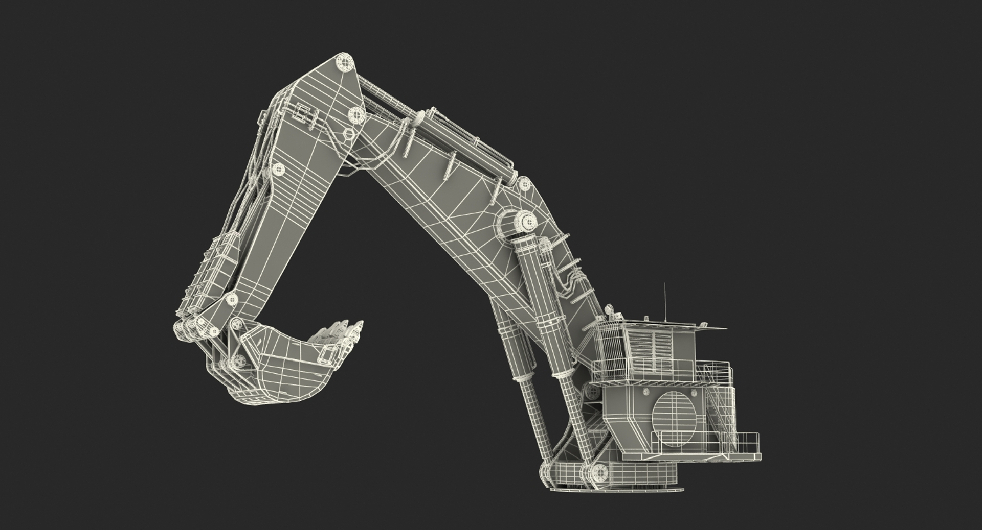 Backhoe Dredger Backacter 1100 Model - TurboSquid 1255254
