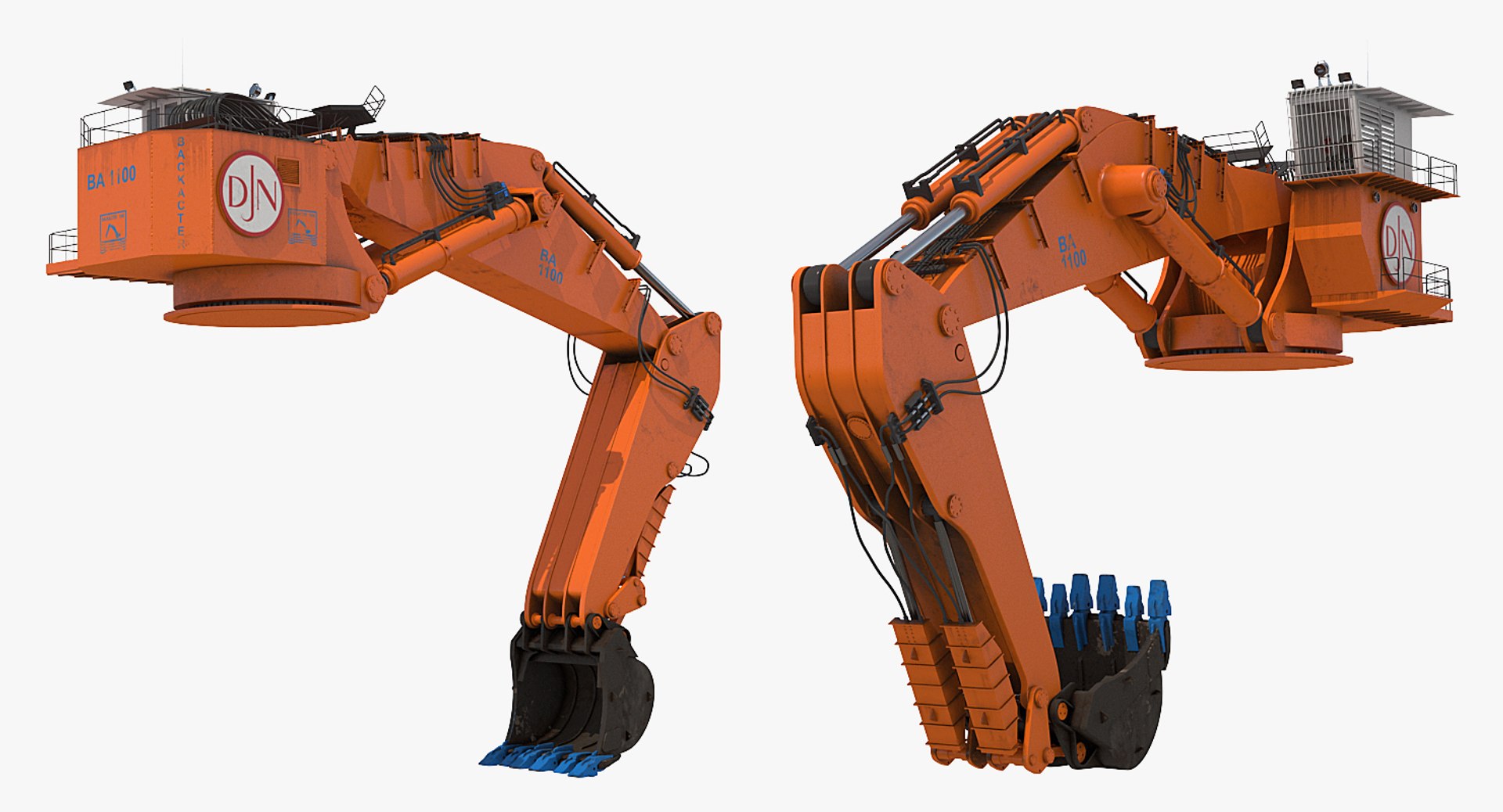 Backhoe dredger backacter 1100 model - TurboSquid 1255254