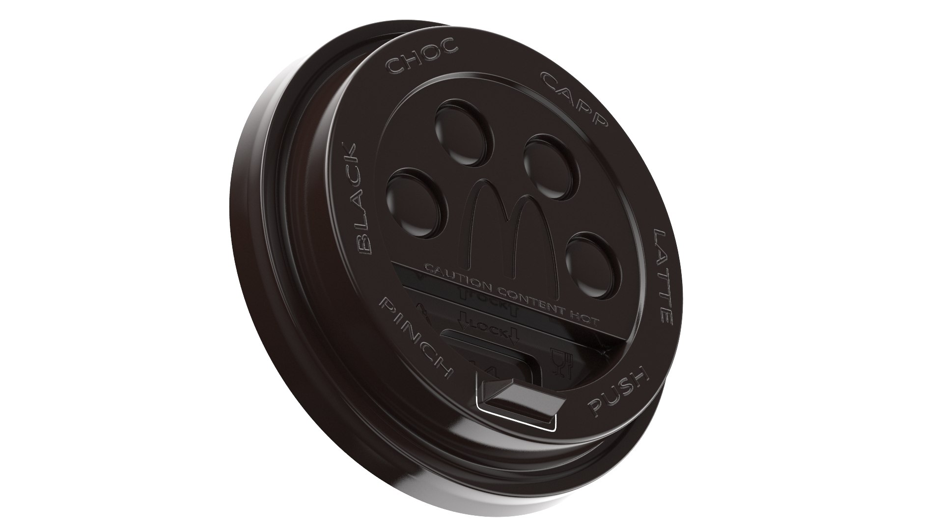 3D Detailed Mc Cup Lid - TurboSquid 2005445