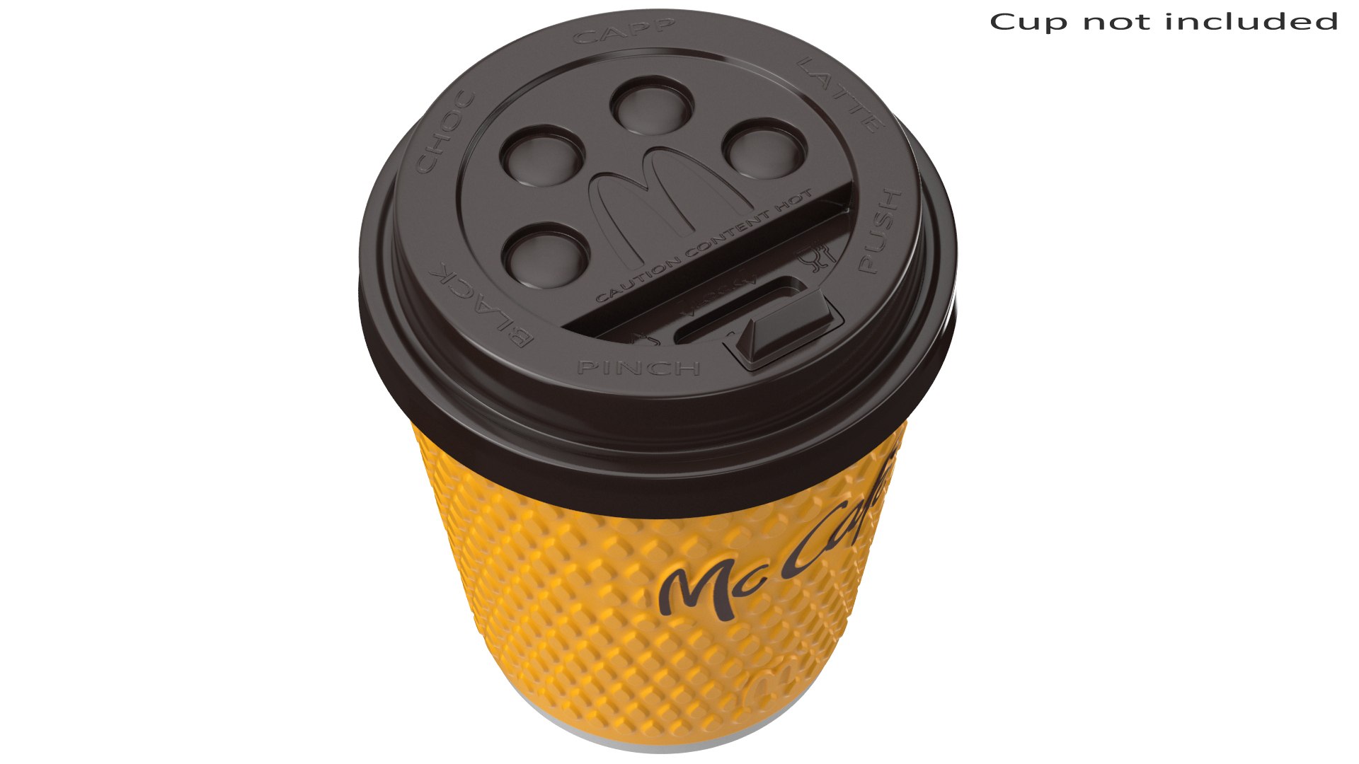 3D Detailed Mc Cup Lid - TurboSquid 2005445