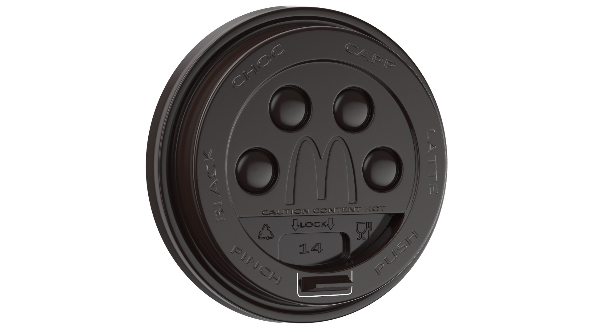 3D Detailed Mc Cup Lid - TurboSquid 2005445