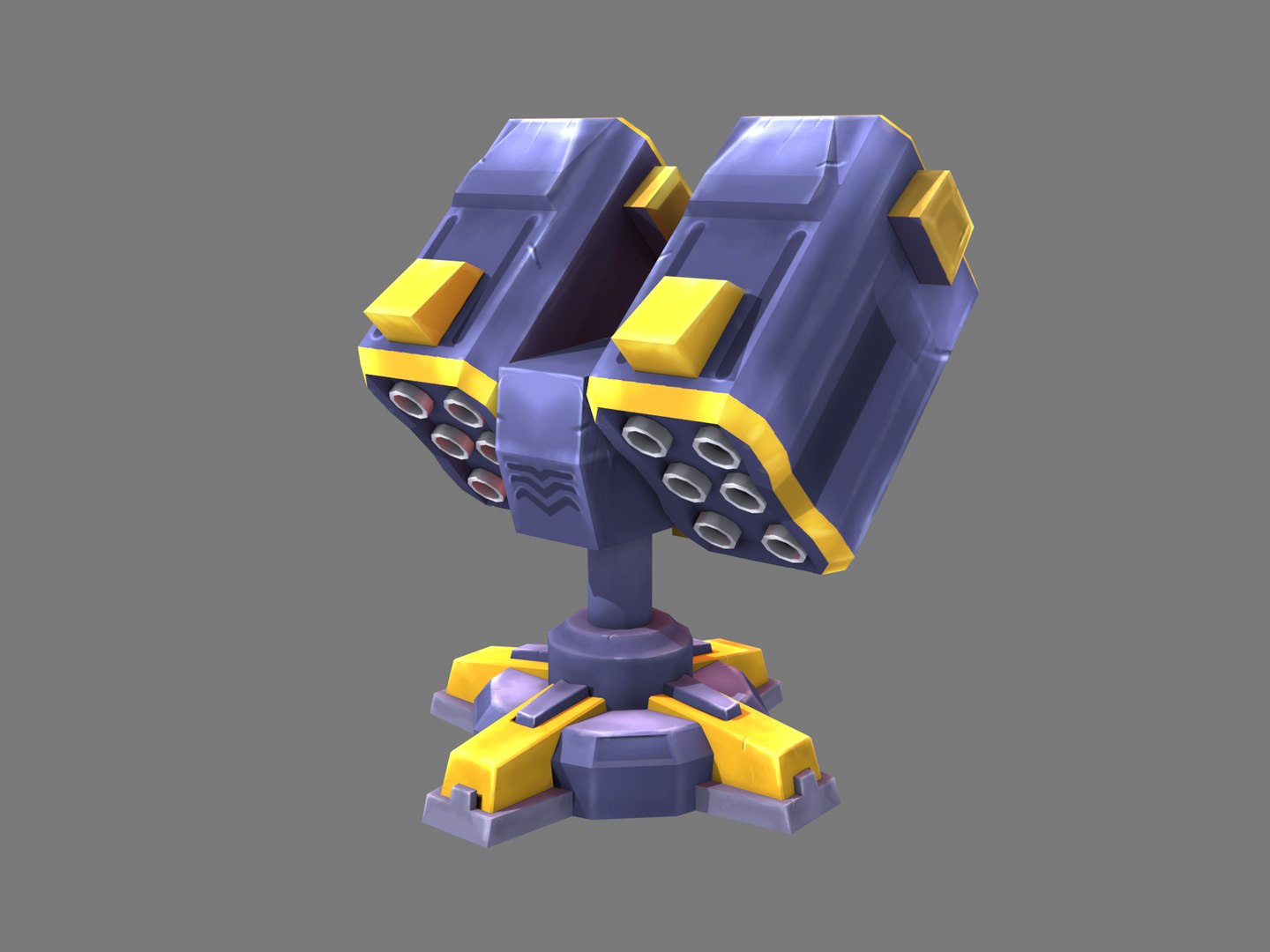 Missle turret 3D - TurboSquid 1417583