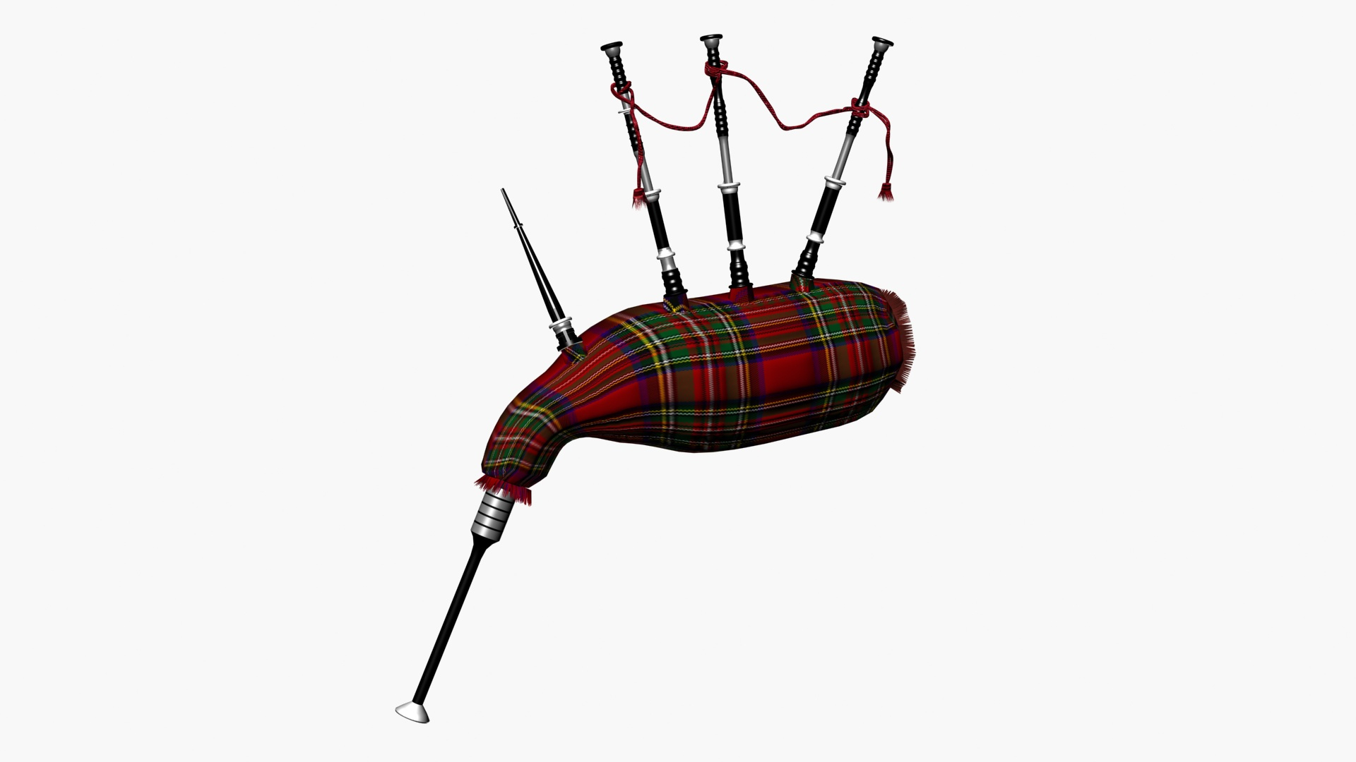 Scotish Bagpipe 3D Model - TurboSquid 2216370