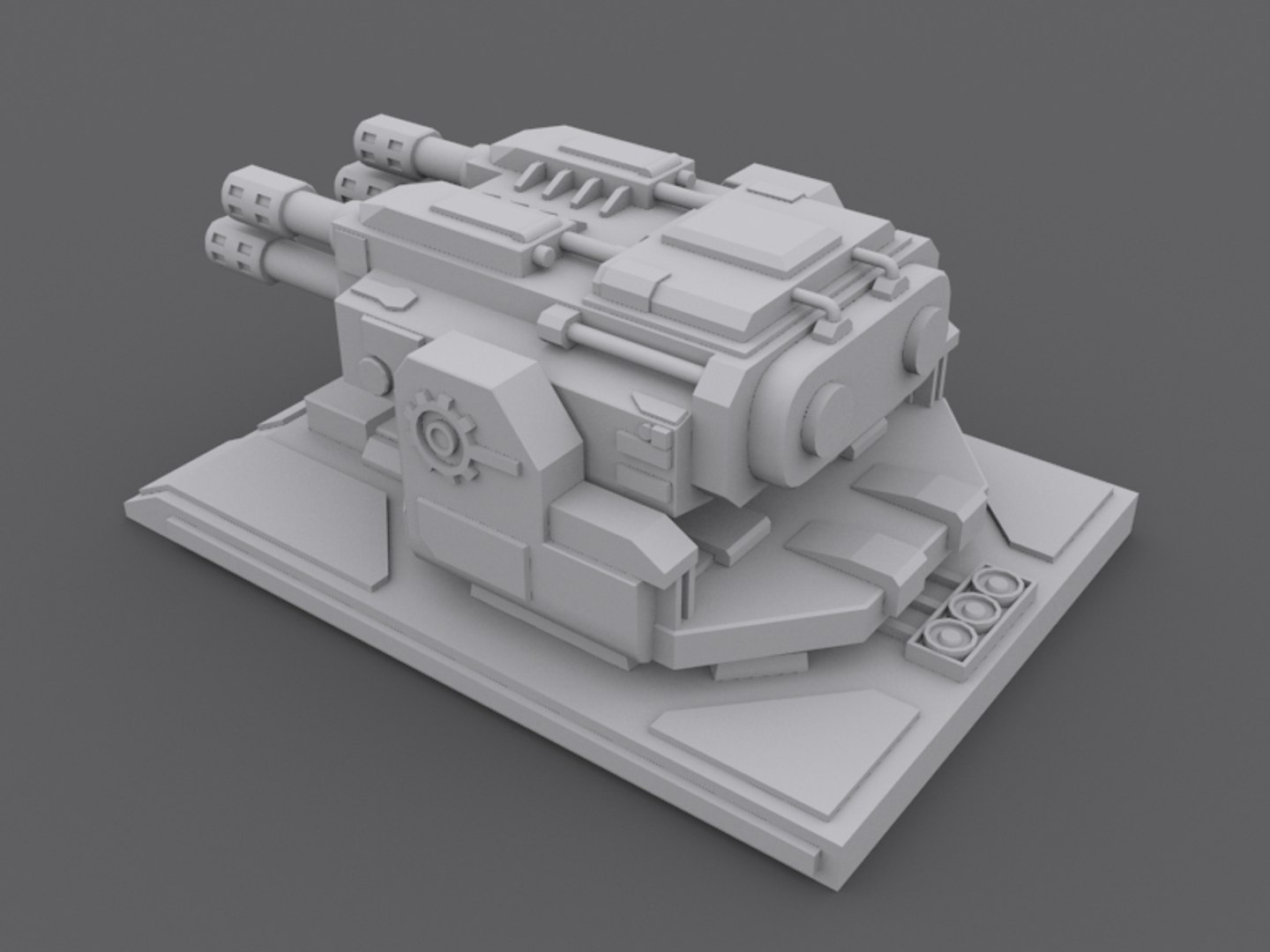 3d laserturret turret model