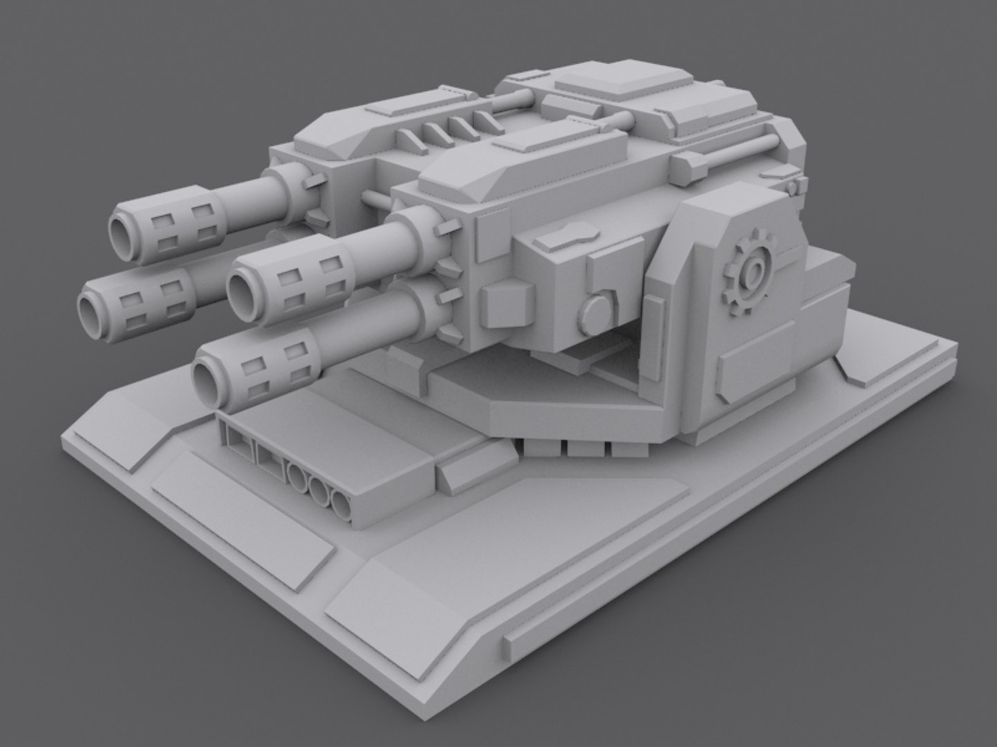 3d laserturret turret model