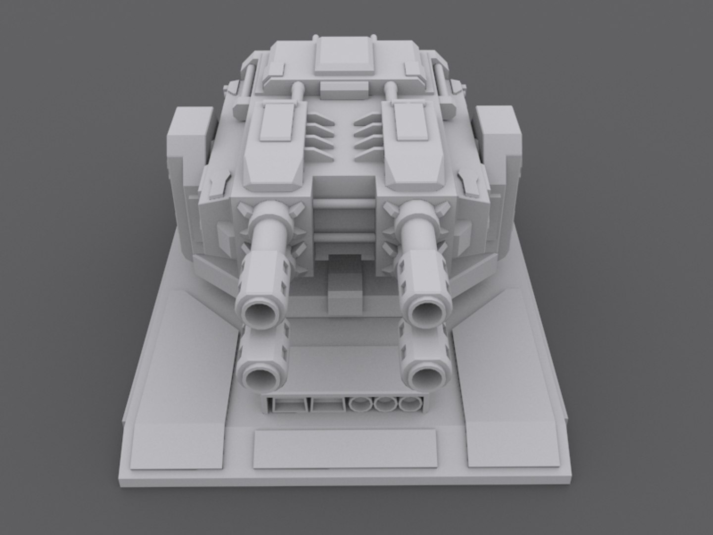 3d laserturret turret model