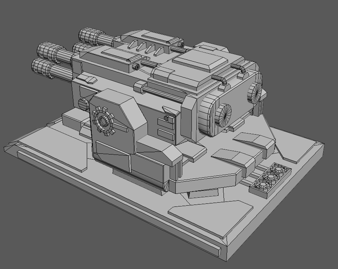 3d laserturret turret model