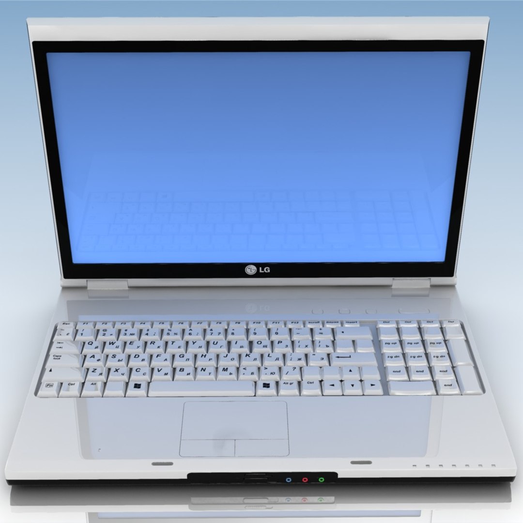 notebook lg e500 laptop 3d model