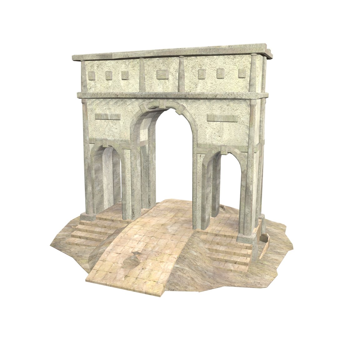 Roman Buildings Collection XL - Low Poly - Textured 3D Model ...