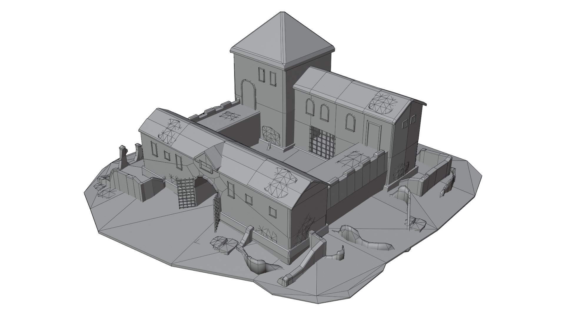 Roman Buildings Collection XL - Low Poly - Textured 3D Model ...
