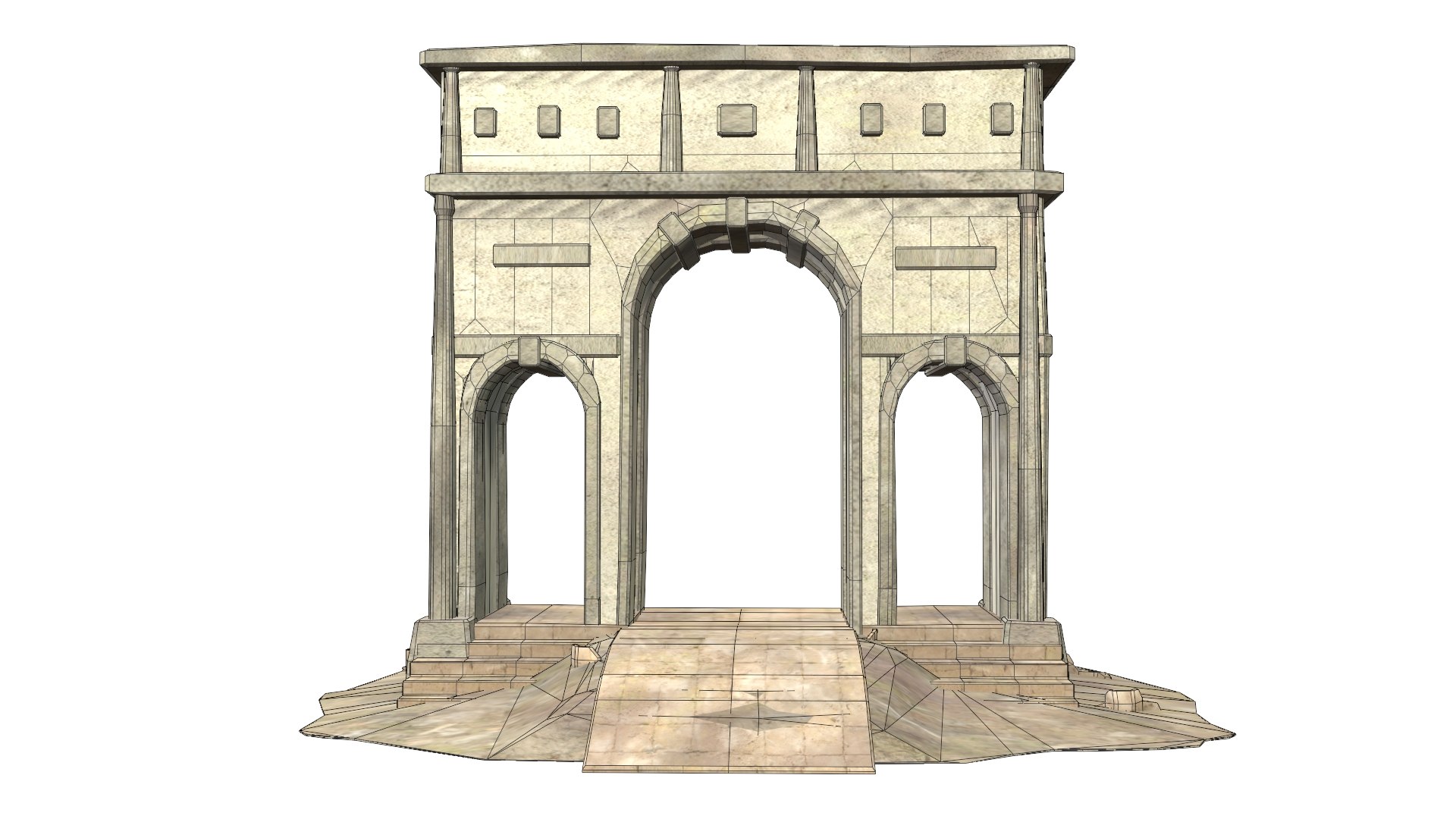 Roman Buildings Collection XL - Low Poly - Textured 3D Model ...