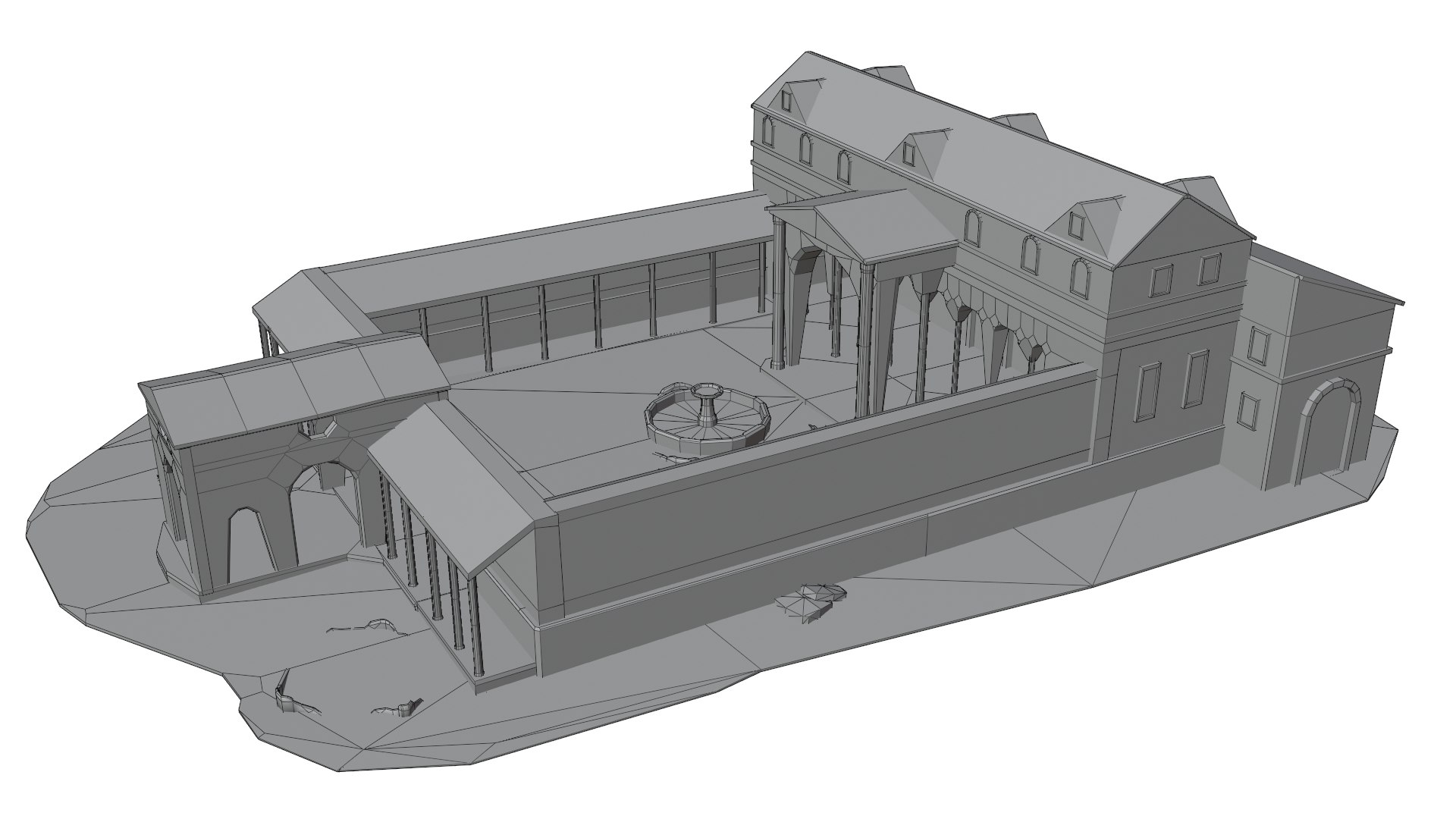 Roman Buildings Collection XL - Low Poly - Textured 3D Model ...