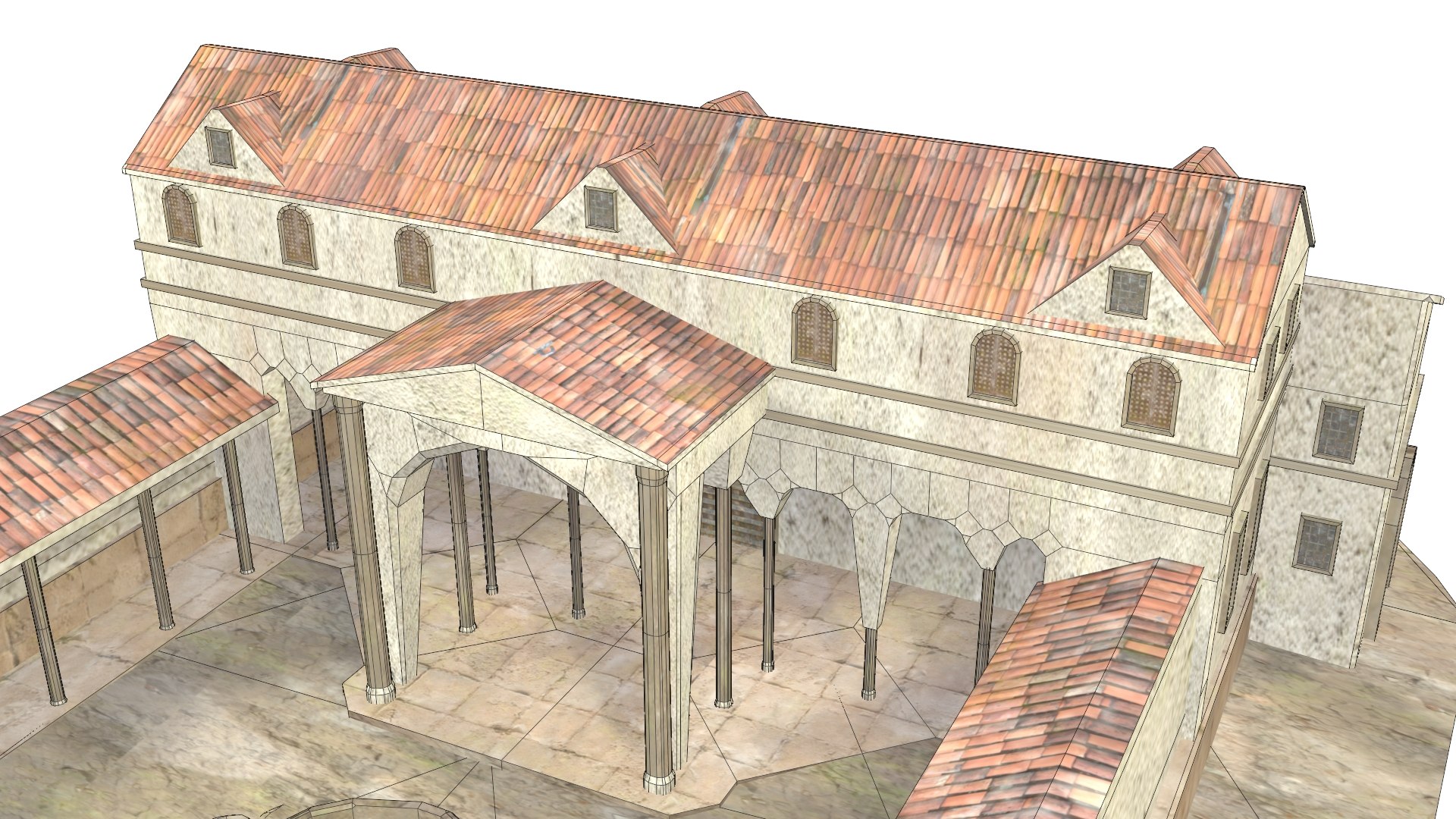 Roman Buildings Collection XL - Low Poly - Textured 3D Model ...