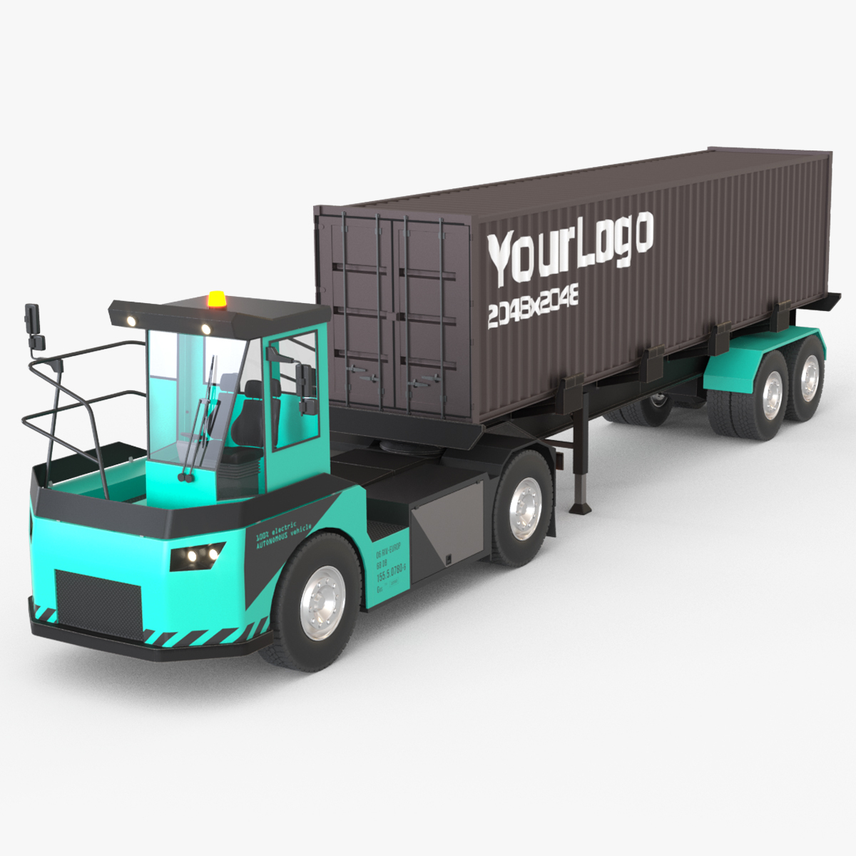3D AGV container transport 03 model - TurboSquid 1874094
