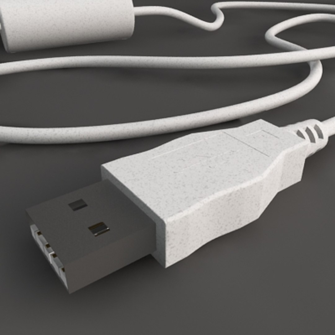 3d Model Usb Cable