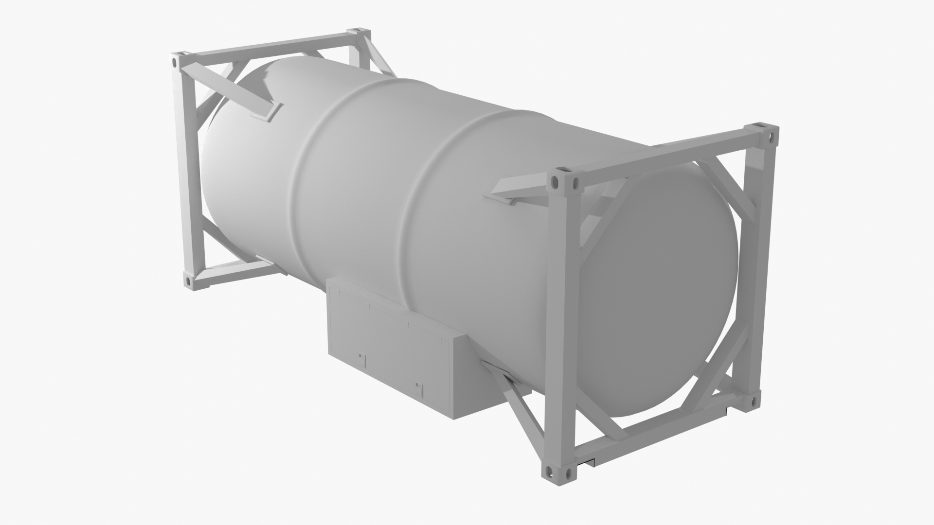Container 20ft Gas Tank No Textures 3D Model - TurboSquid 2009481