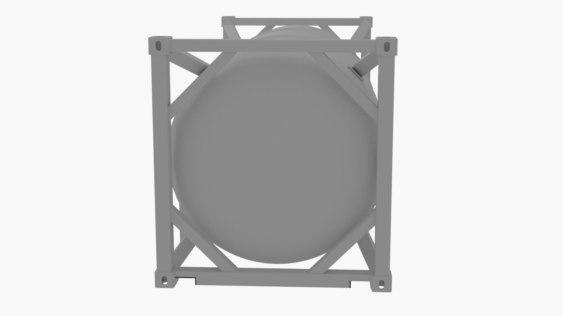 Container 20ft Gas Tank No Textures 3D Model - TurboSquid 2009481