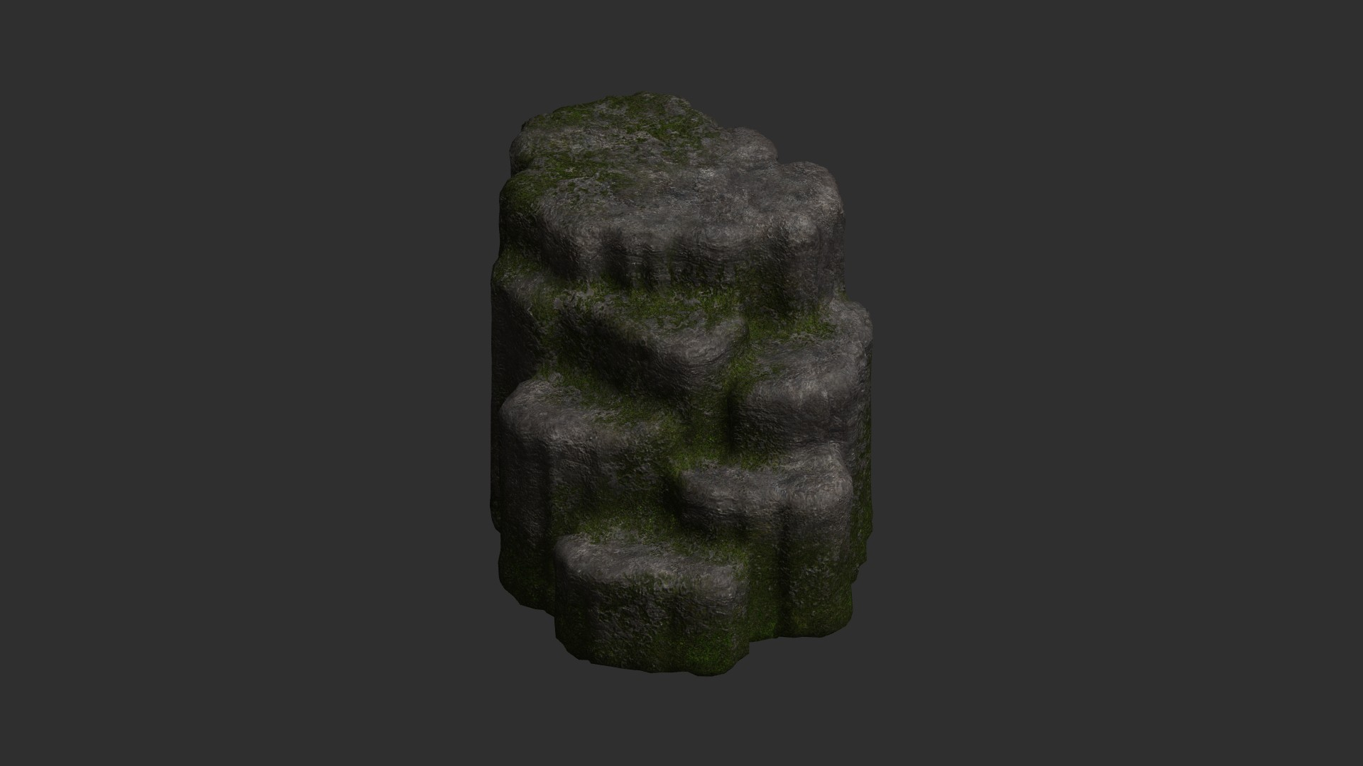 3D Cave Platform 1 - 4 Combo - Moss 1 - TurboSquid 2089574