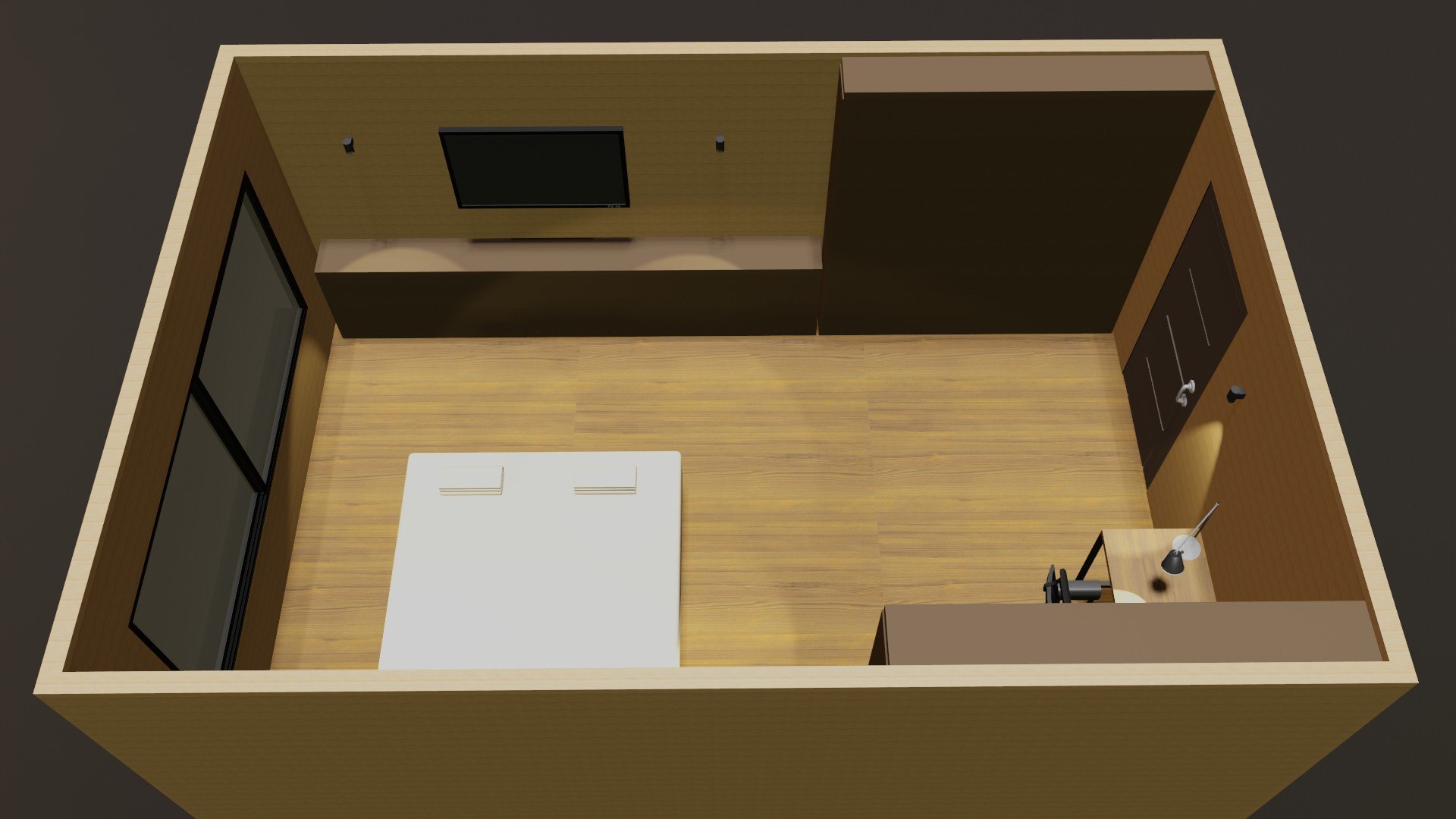 Simple Room 3D Model - TurboSquid 2073519