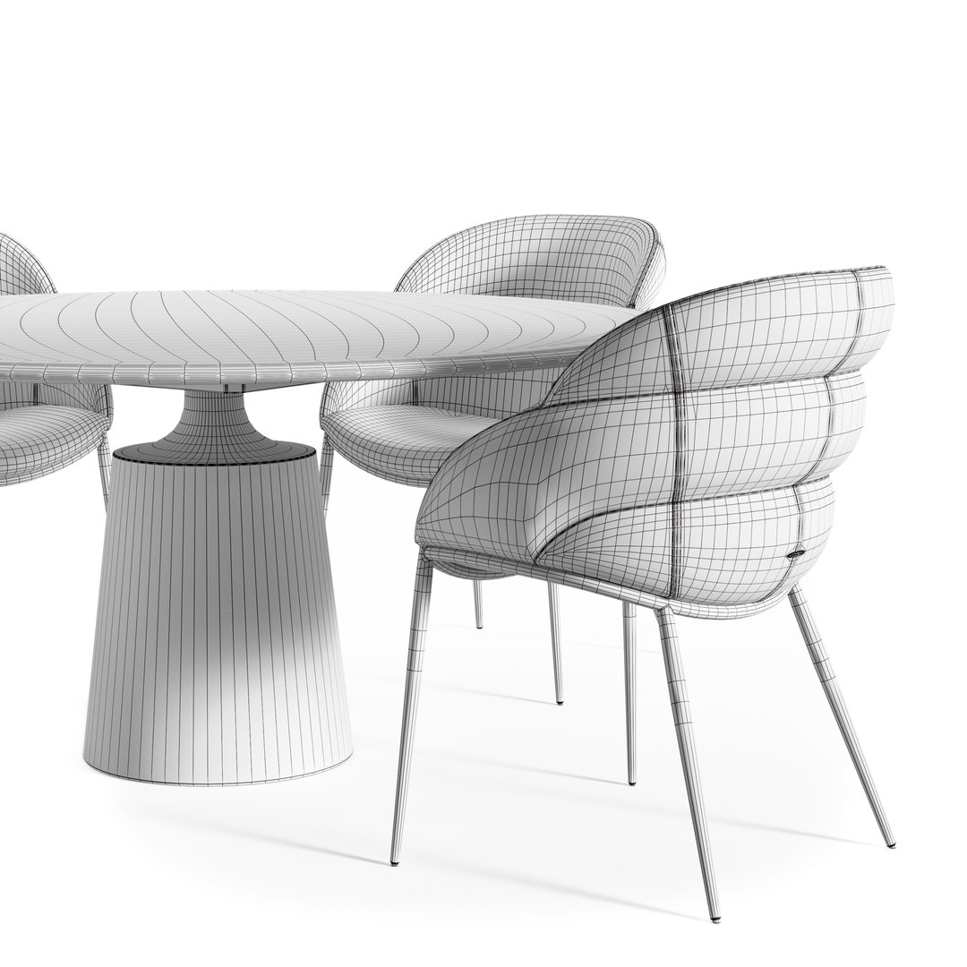 Yoda Argile Table Camilla Armchair 3D Model - TurboSquid 2181641