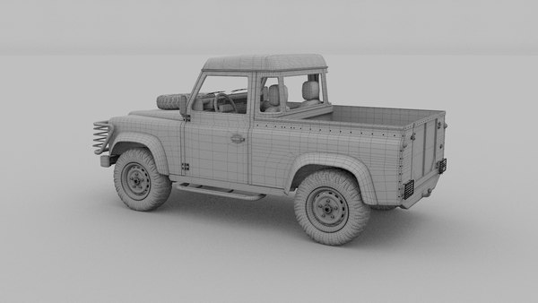 3d model land rover defender 90