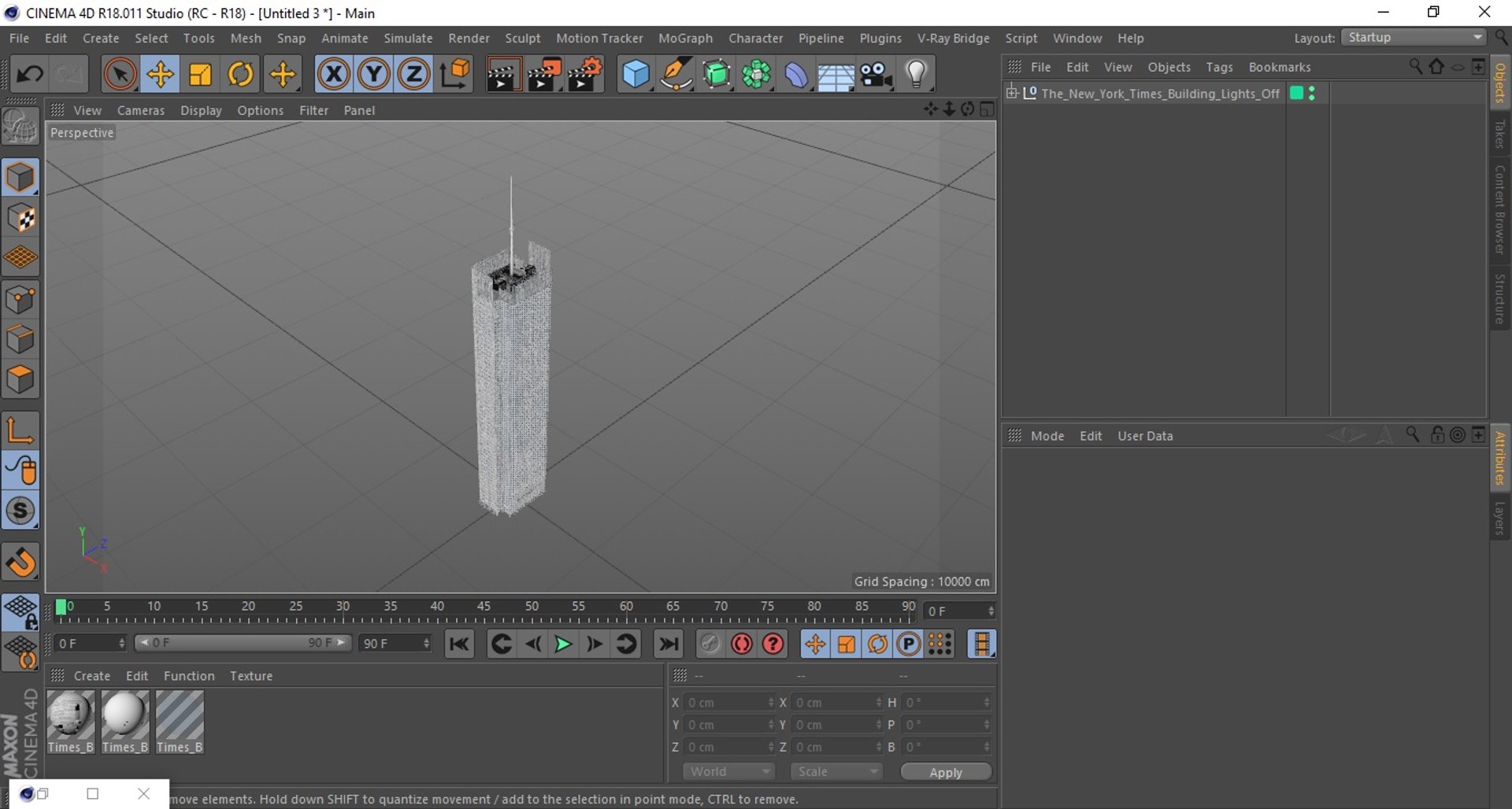 3D The New York Times Building Lights Off - TurboSquid 2229908