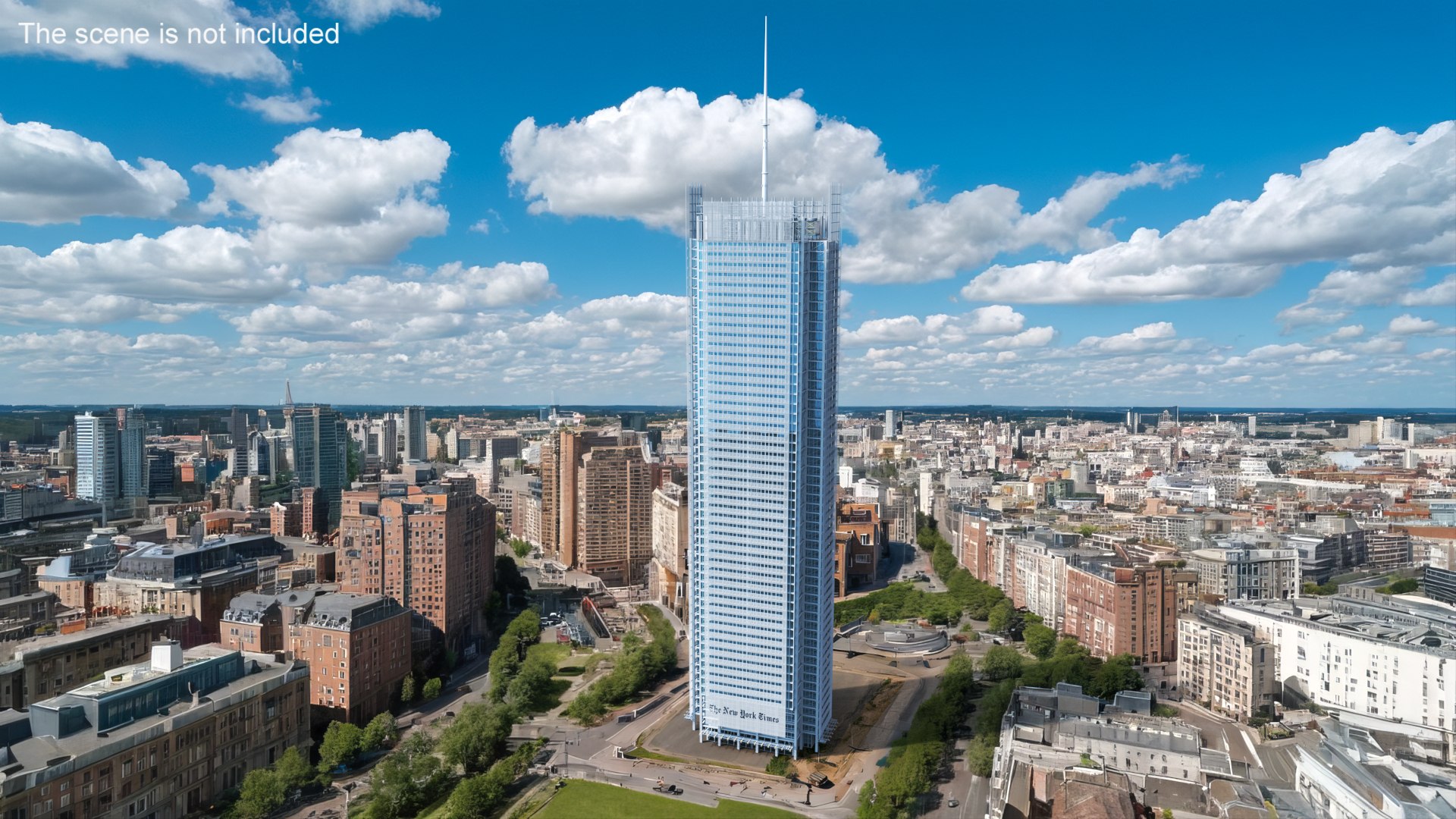 3D The New York Times Building Lights Off - TurboSquid 2229908
