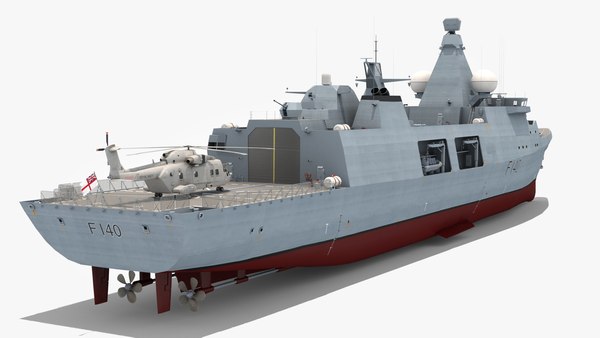 Type 31 frigate merlin 3D model - TurboSquid 1658356