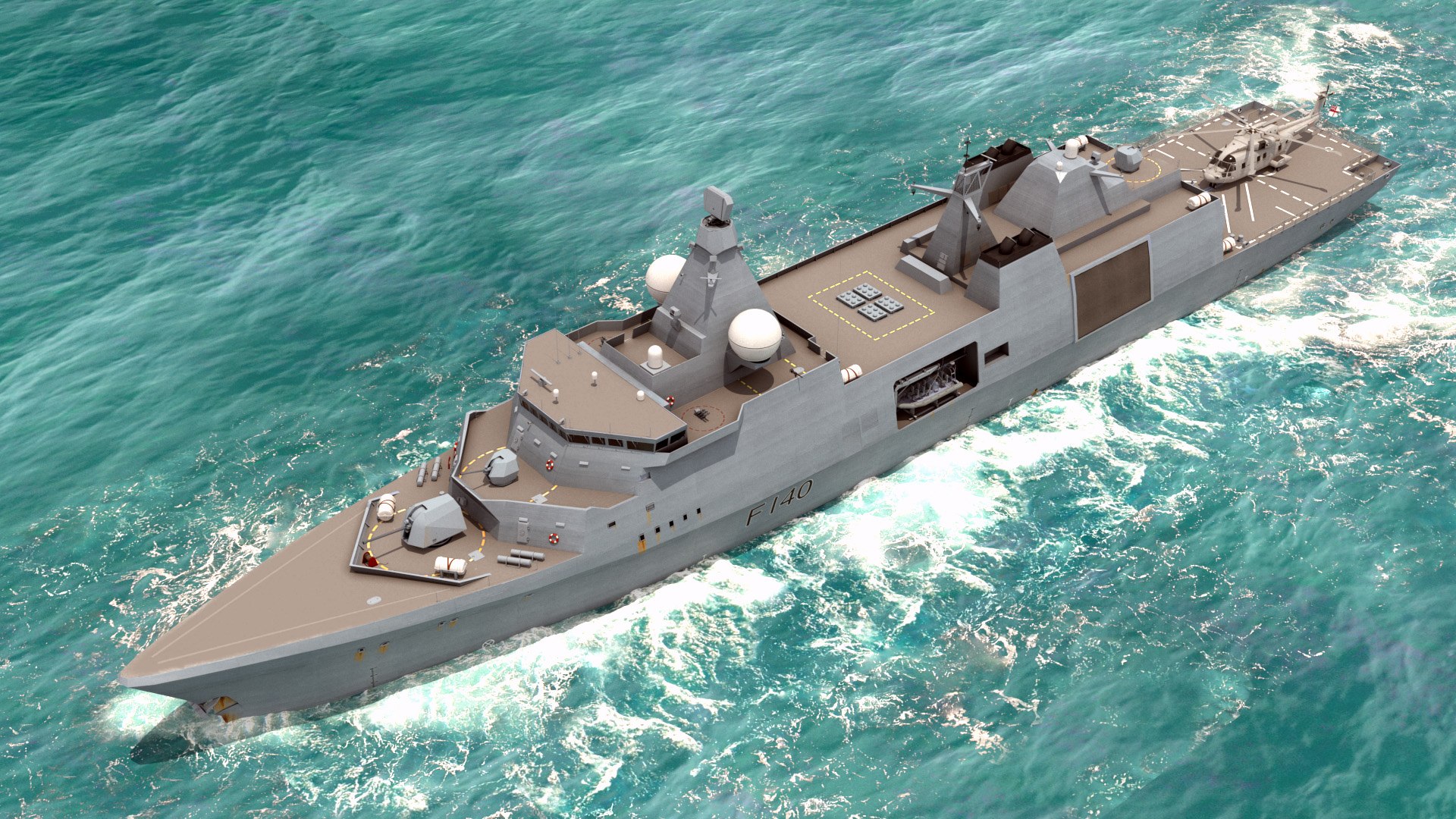 Type 31 frigate merlin 3D model - TurboSquid 1658356