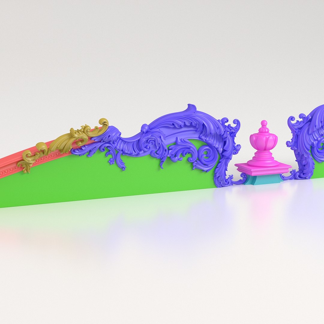 3ds Max Decorative Cornice