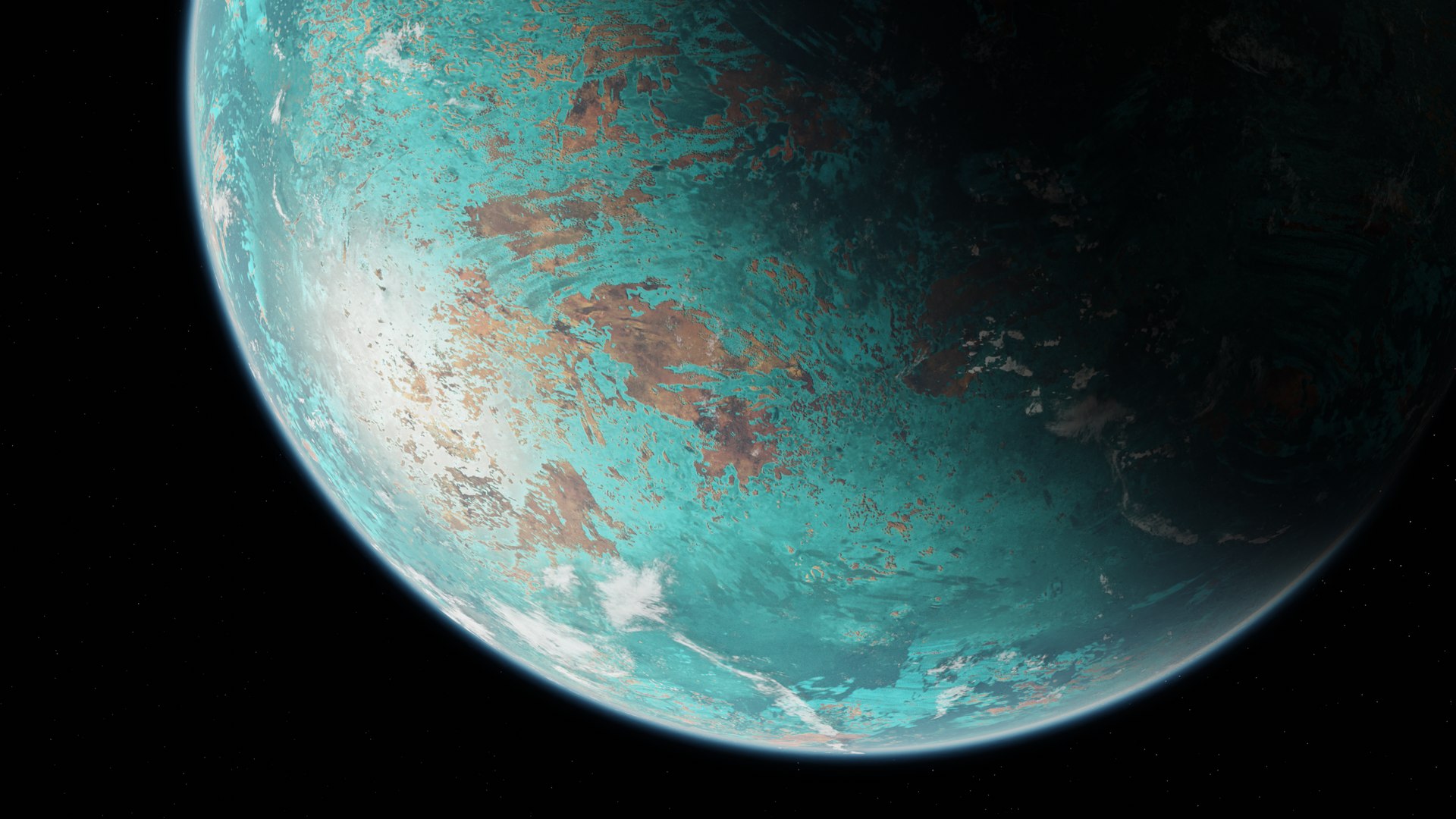 3D 8K Alien Water Planet 4 - TurboSquid 1930484