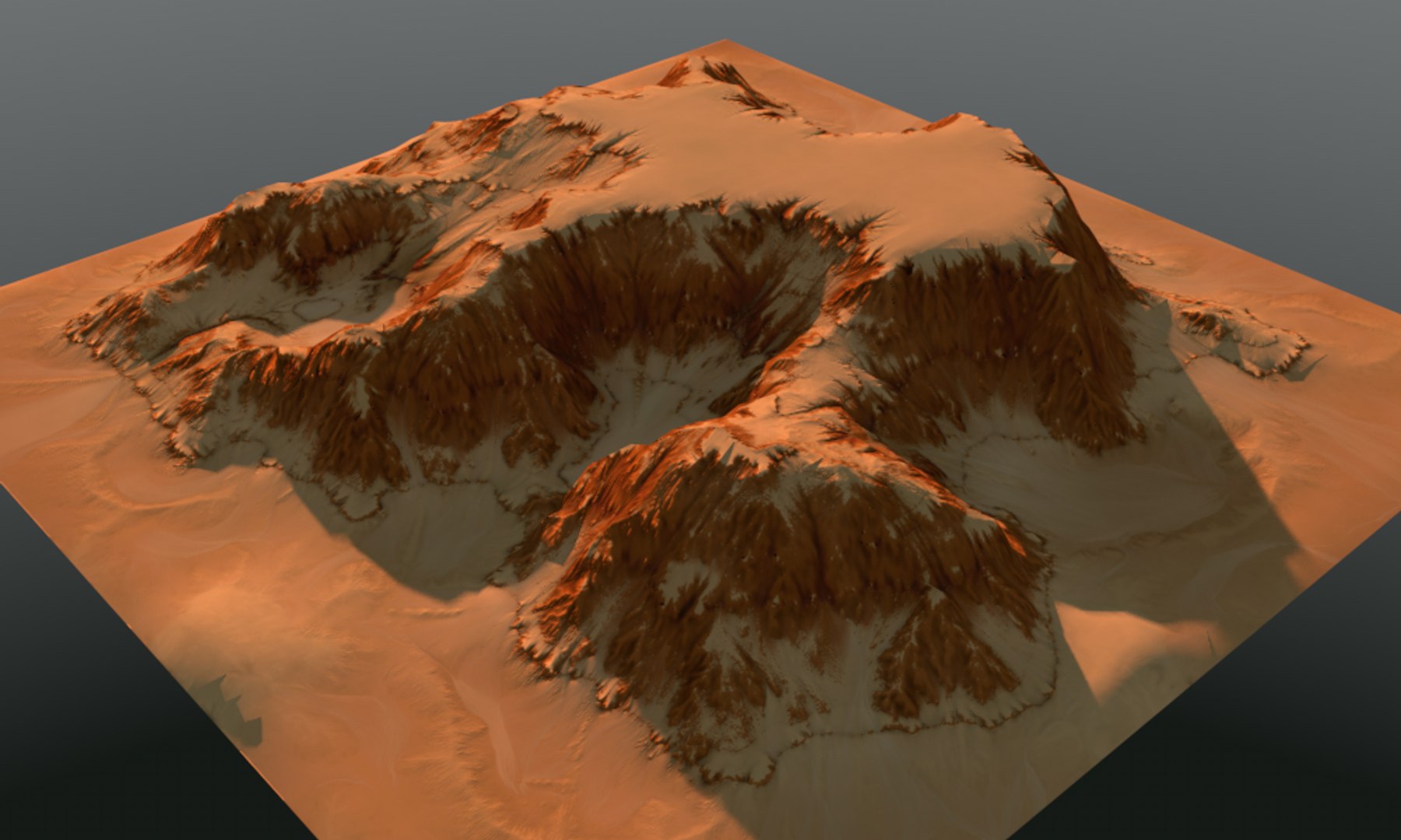 Desert Terrain Obj