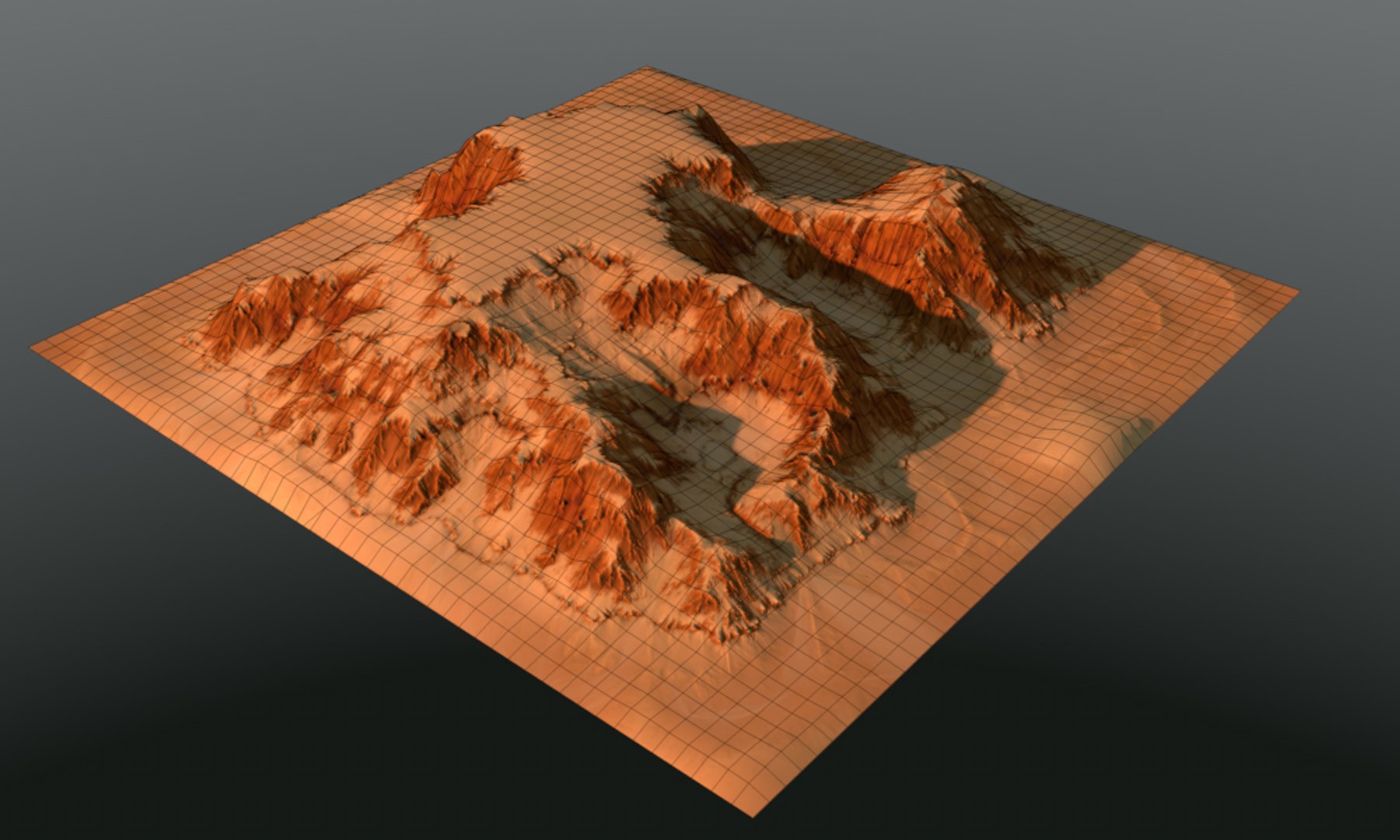 Desert Terrain Obj