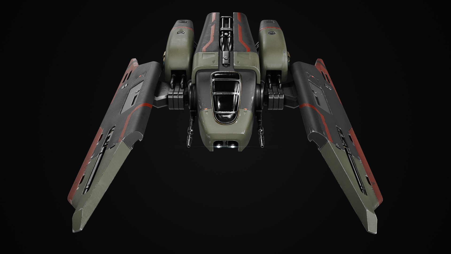 Spaceship No Cockpit 3D Model - TurboSquid 2243210