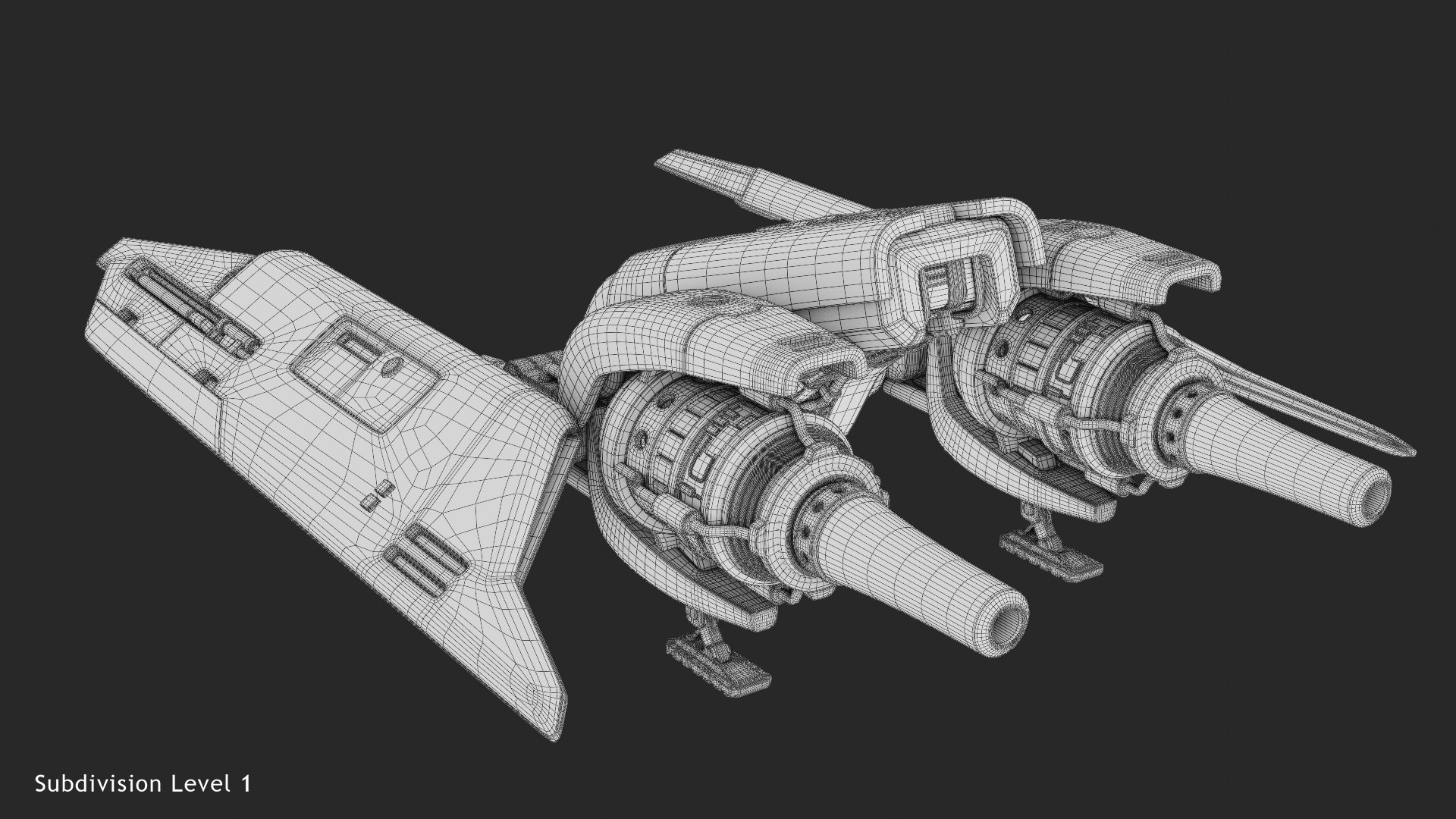 Spaceship No Cockpit 3D Model - TurboSquid 2243210