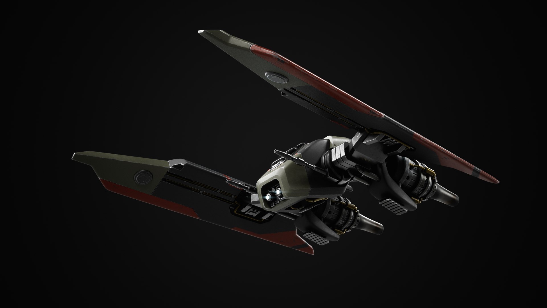 Spaceship No Cockpit 3D Model - TurboSquid 2243210