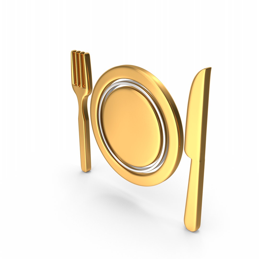 3D Dinner Plate Symbol Model - TurboSquid 2316598
