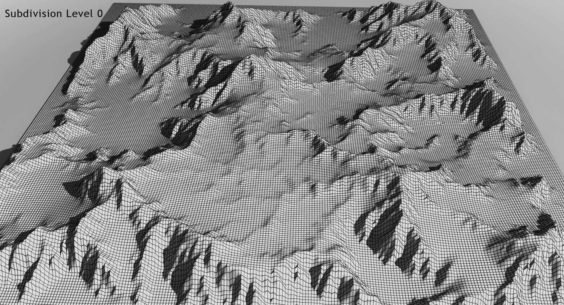 Mountain Range Landscape Terrain 3d Model