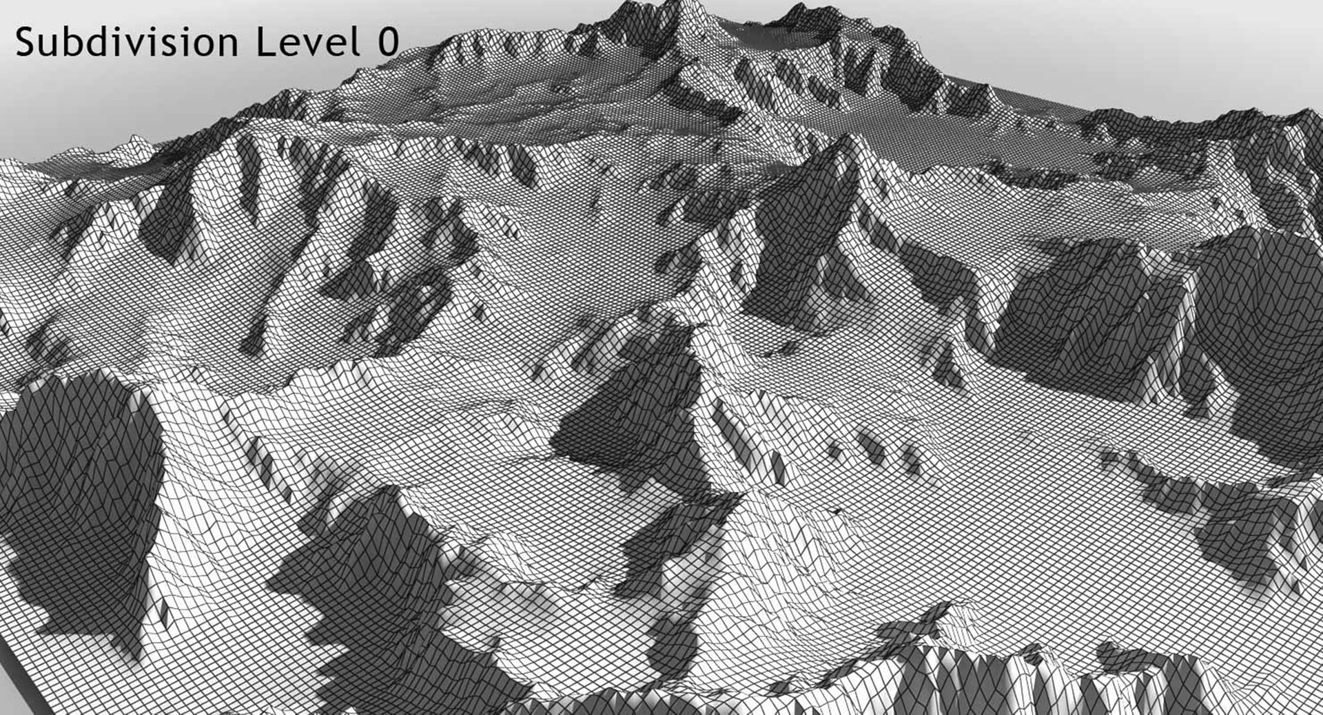 Mountain Range Landscape Terrain 3d Model