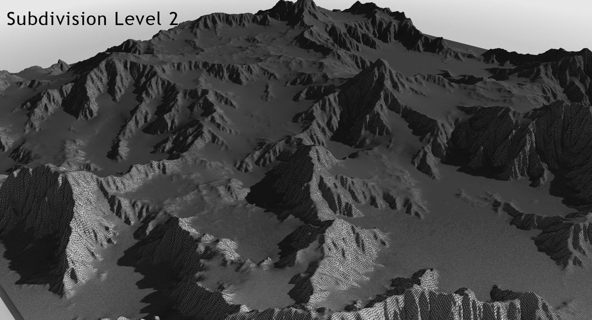 Mountain Range Landscape Terrain 3d Model