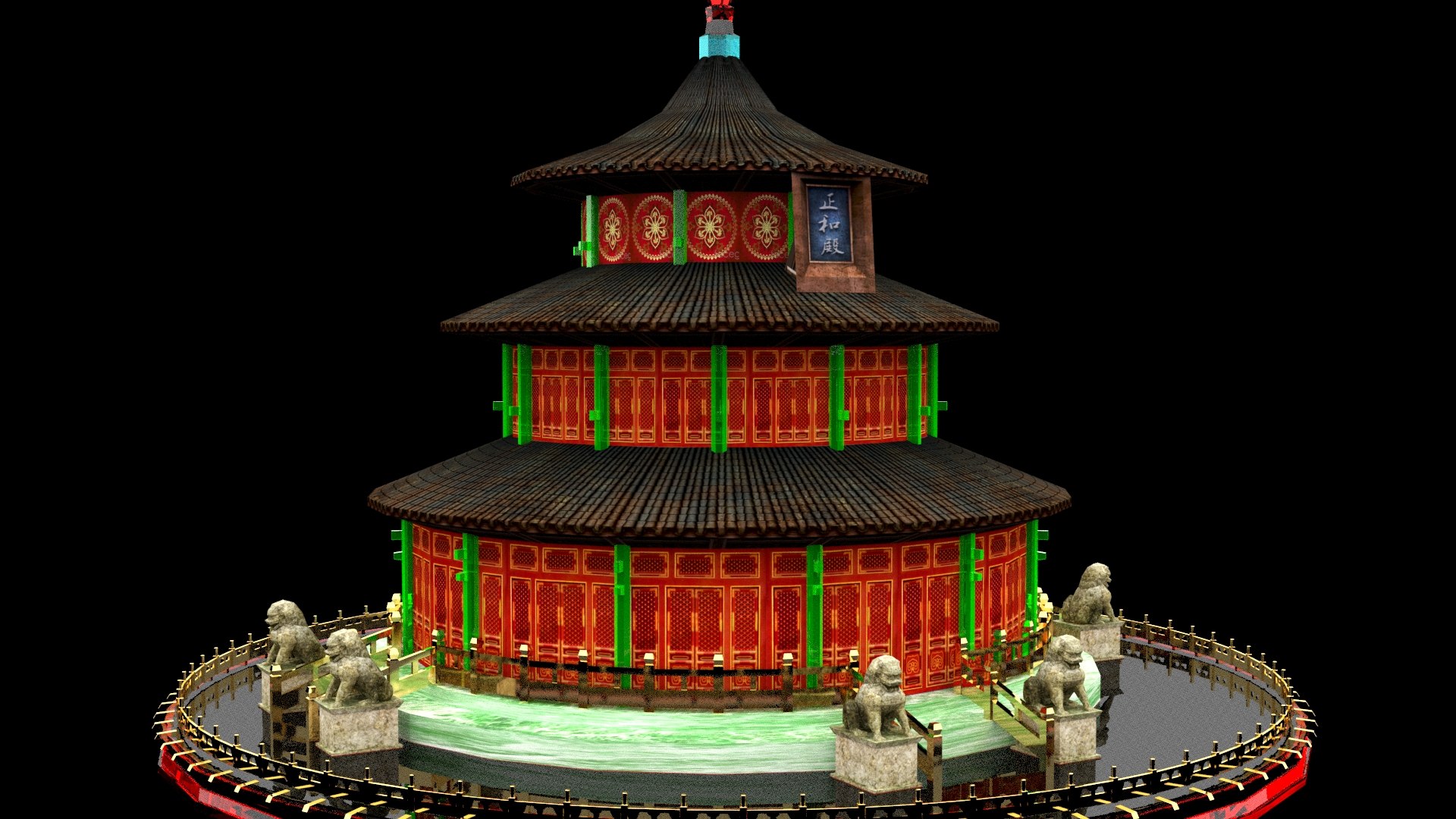 3D Chinese Ancient Tower - TurboSquid 2065822