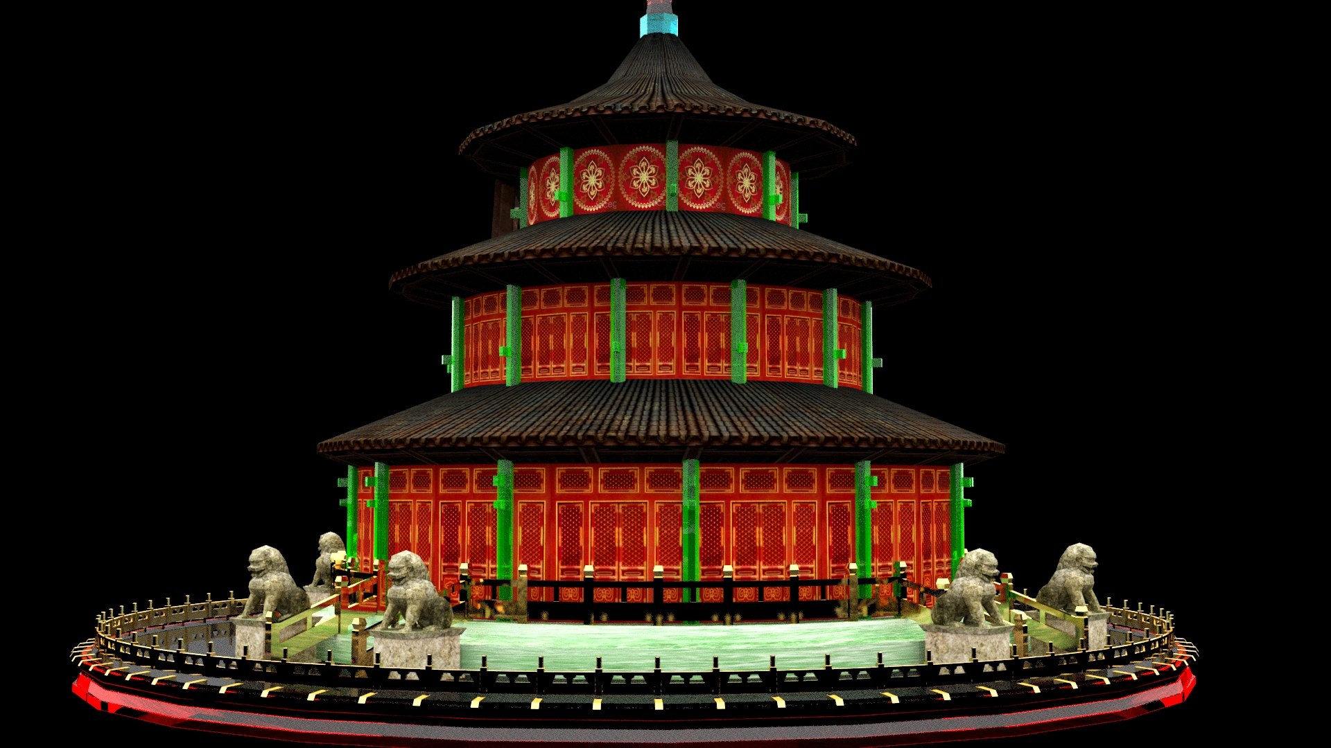 3D Chinese Ancient Tower - TurboSquid 2065822