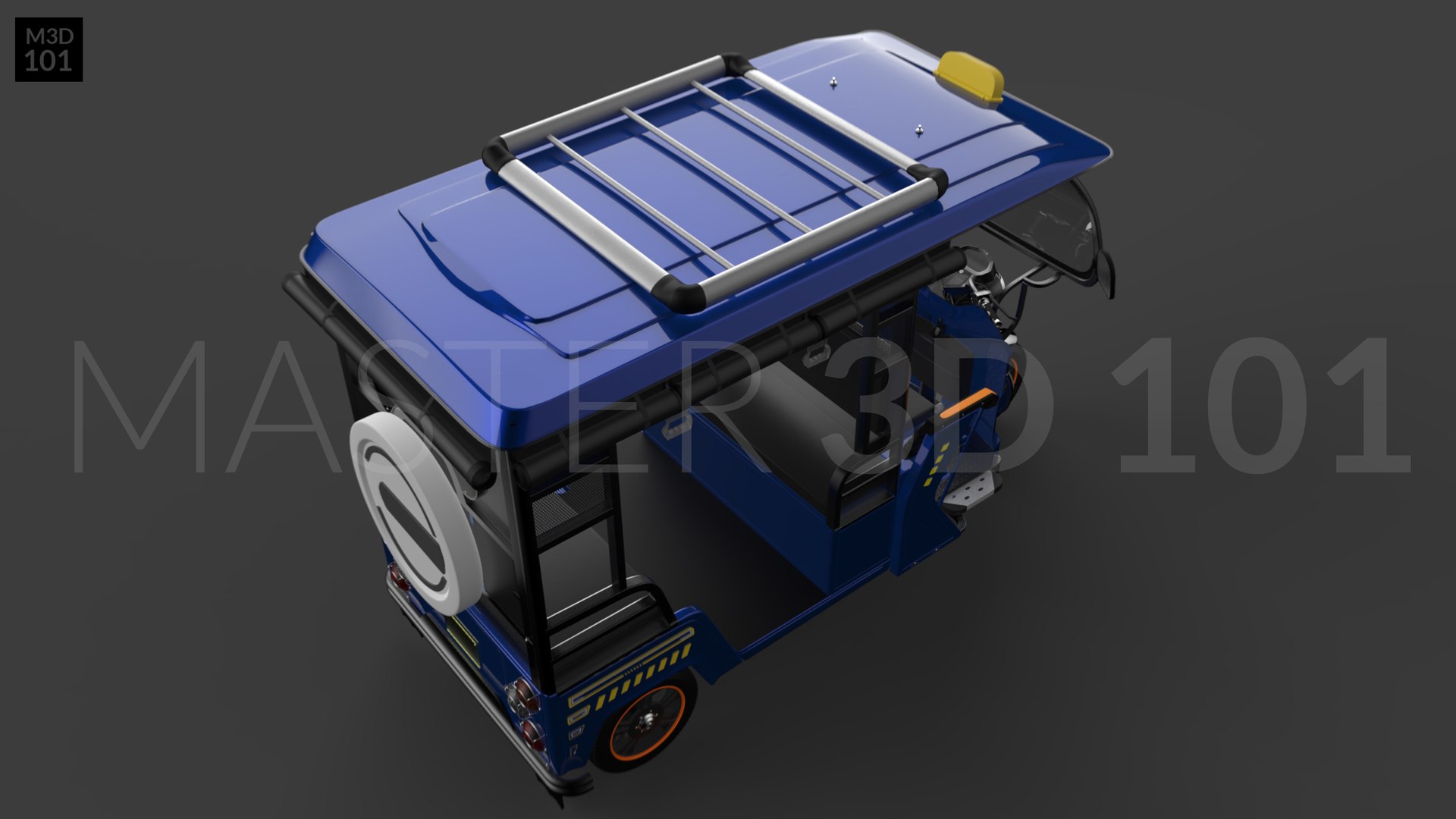 3D E Electric Rikshaw - TurboSquid 1578402