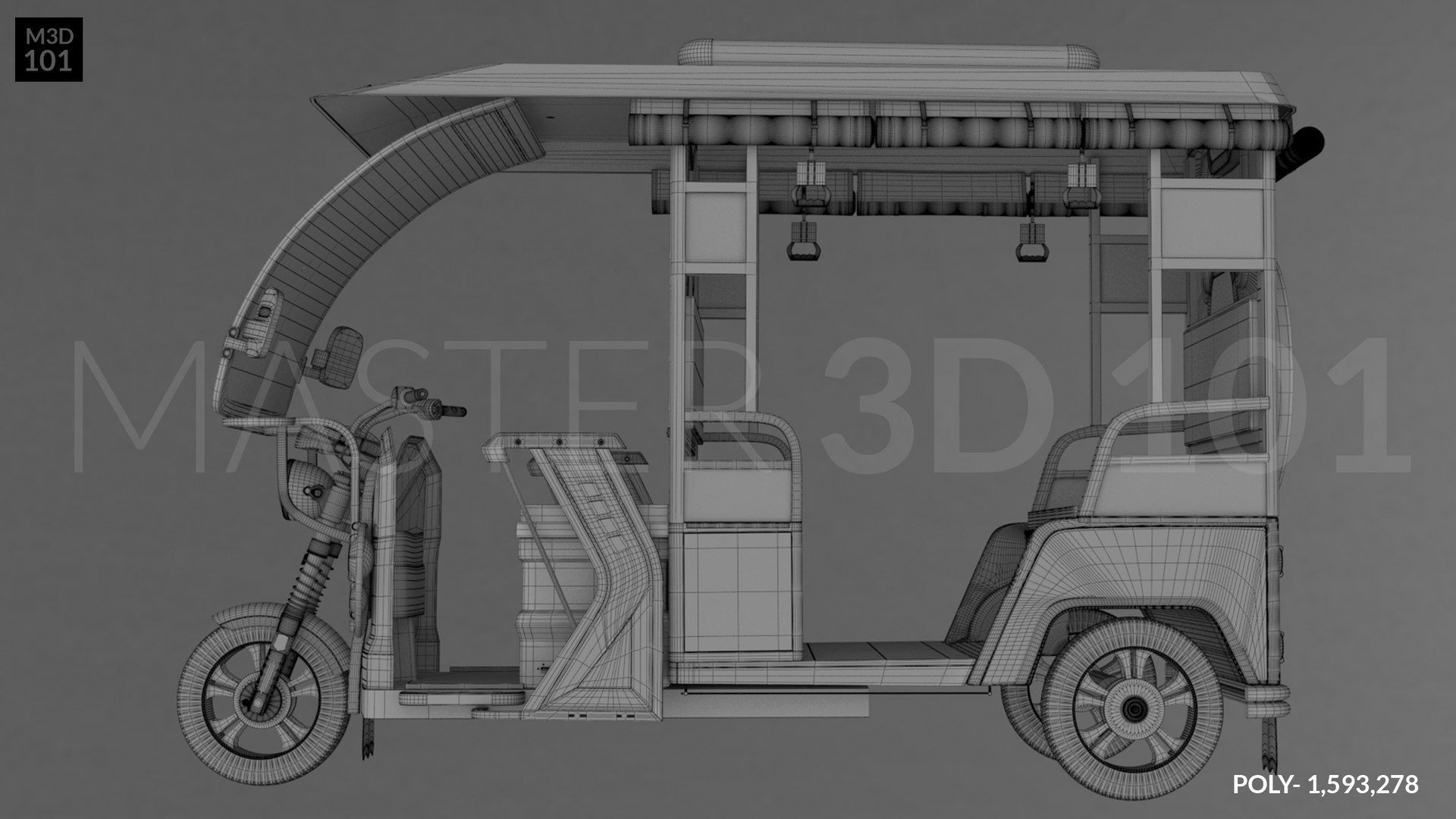 3D E Electric Rikshaw - TurboSquid 1578402