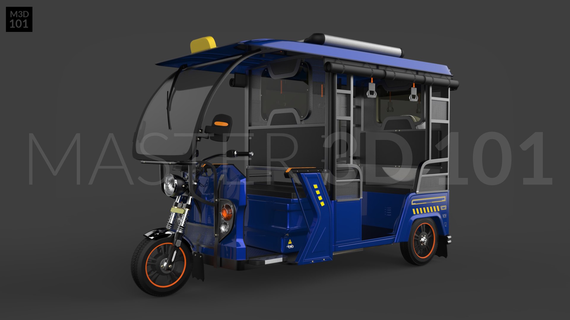 3D E Electric Rikshaw - TurboSquid 1578402