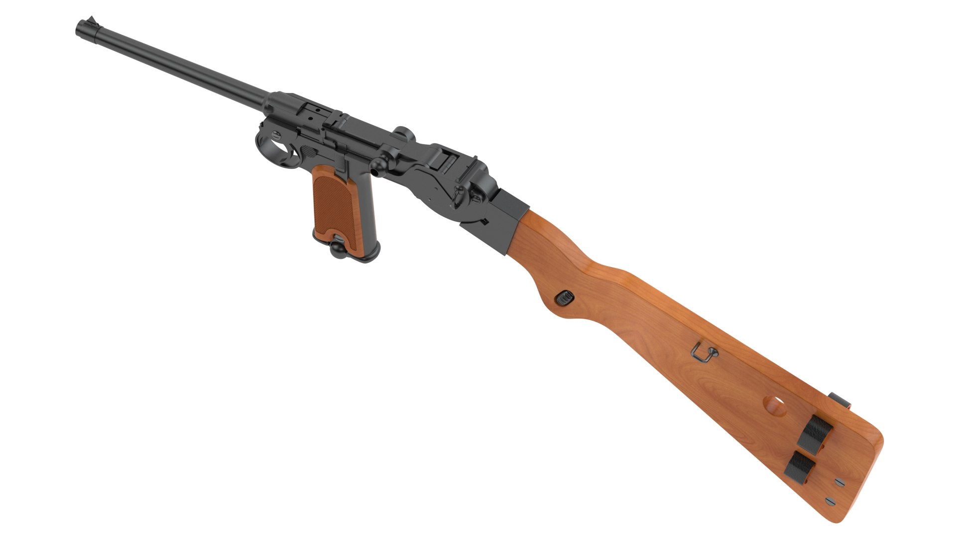 3D Borchardt Semi-automatic Pistol Model - TurboSquid 1703400