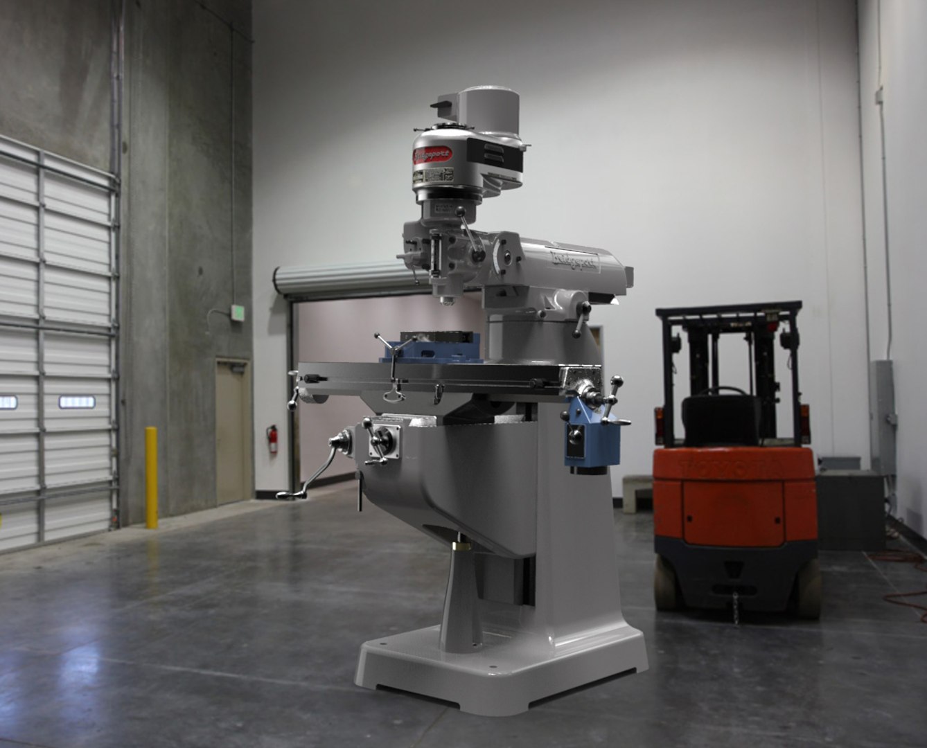 3d Bridgeport Milling Machine